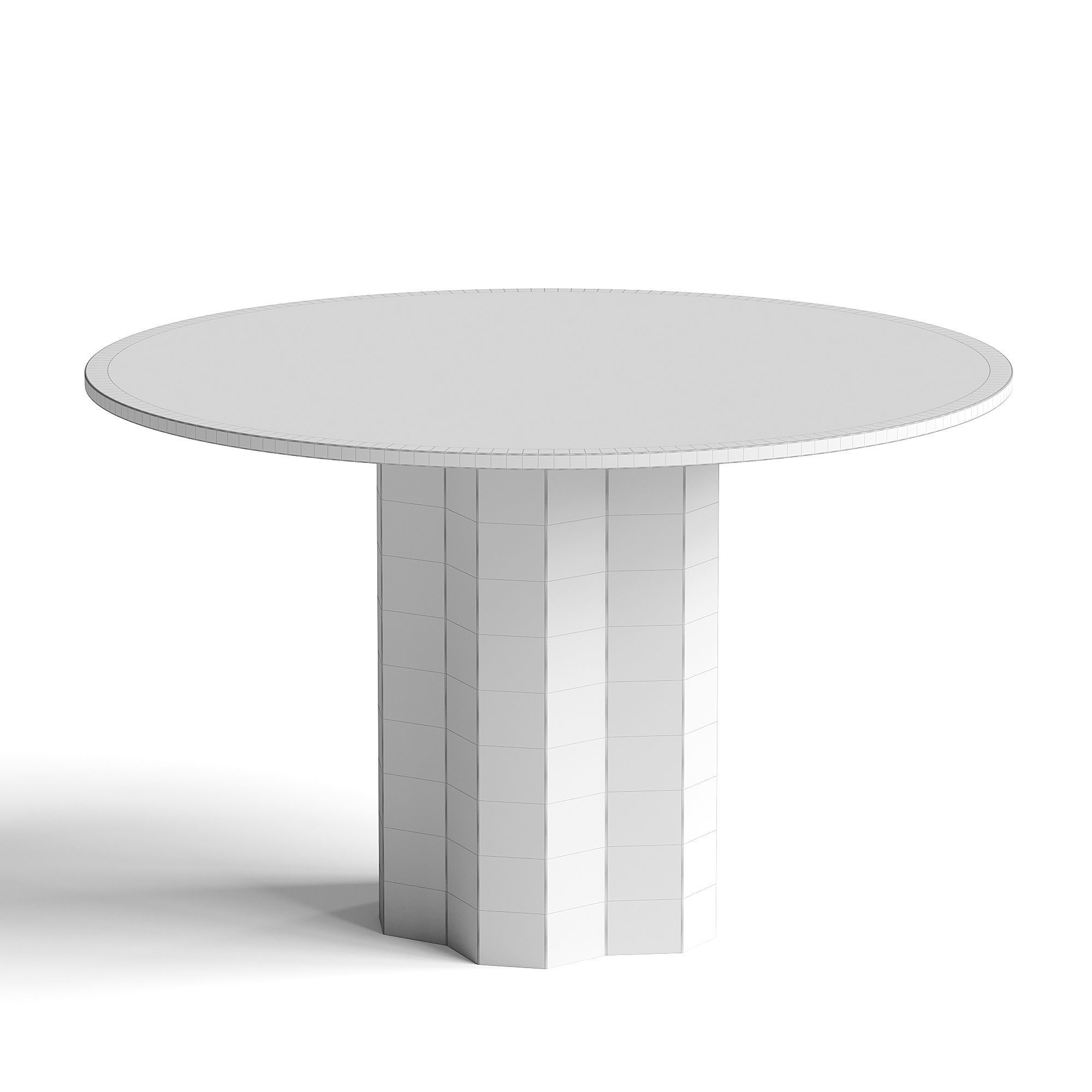 3D model TRAPEZA Round Table VR / AR / low-poly | CGTrader