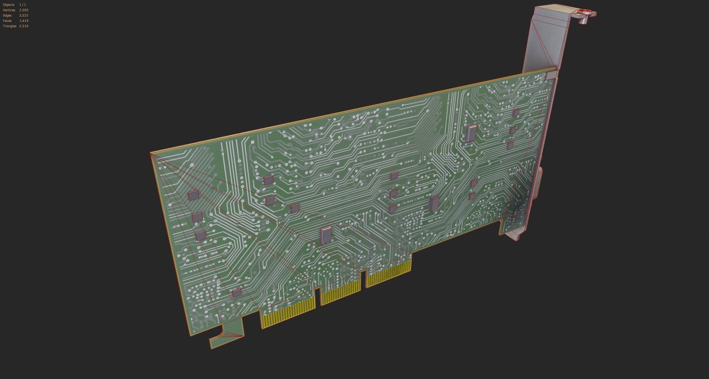 3D model Vga gpu agp video card game ready model with pbr texture VR ...