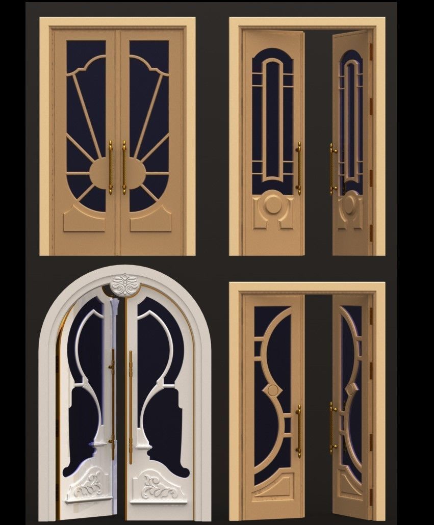 4 DOORS 3D model | CGTrader