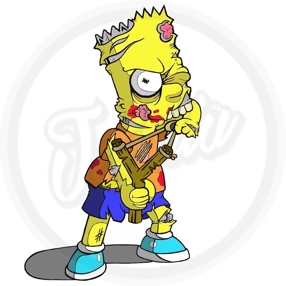 Undead Bart 3d Model 3d Printable Cgtrader