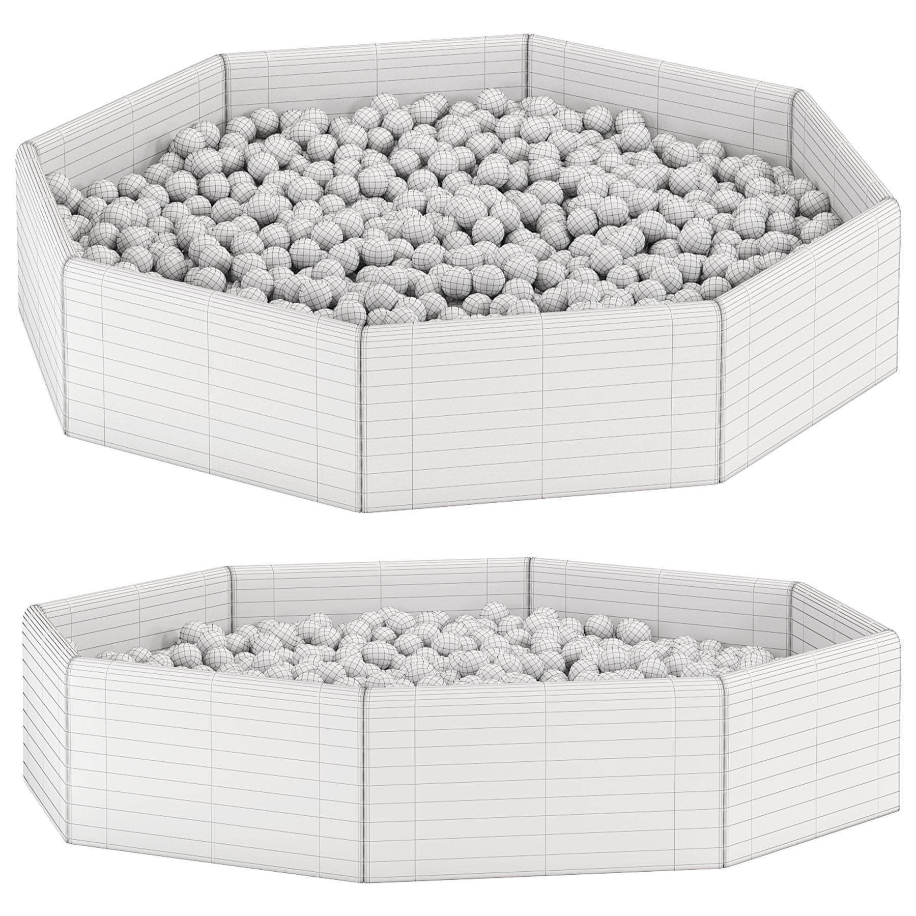 Dry ball pool 3D model | CGTrader