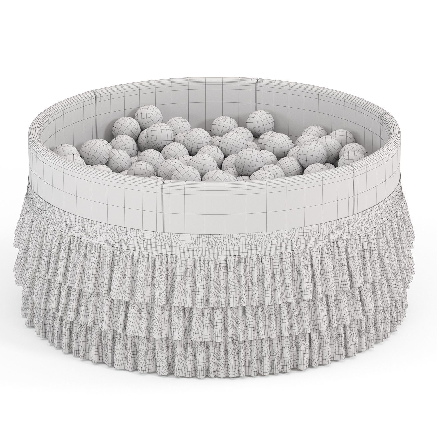 Ball pool kids 3D model | CGTrader