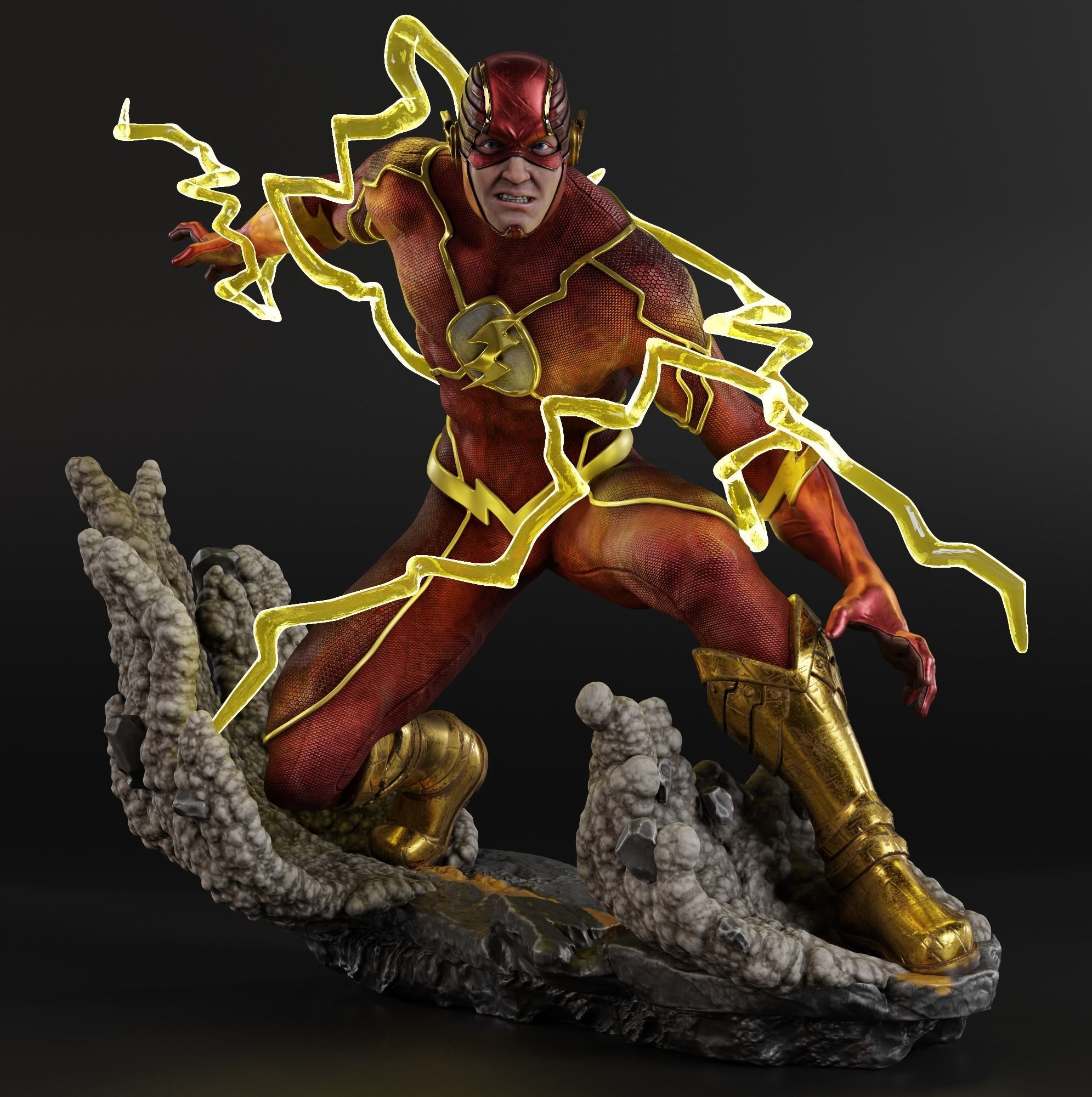 FANART THE FLASH 3D model 3D printable | CGTrader