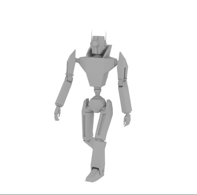 Servo - Unrigged robot character free 3D model | CGTrader