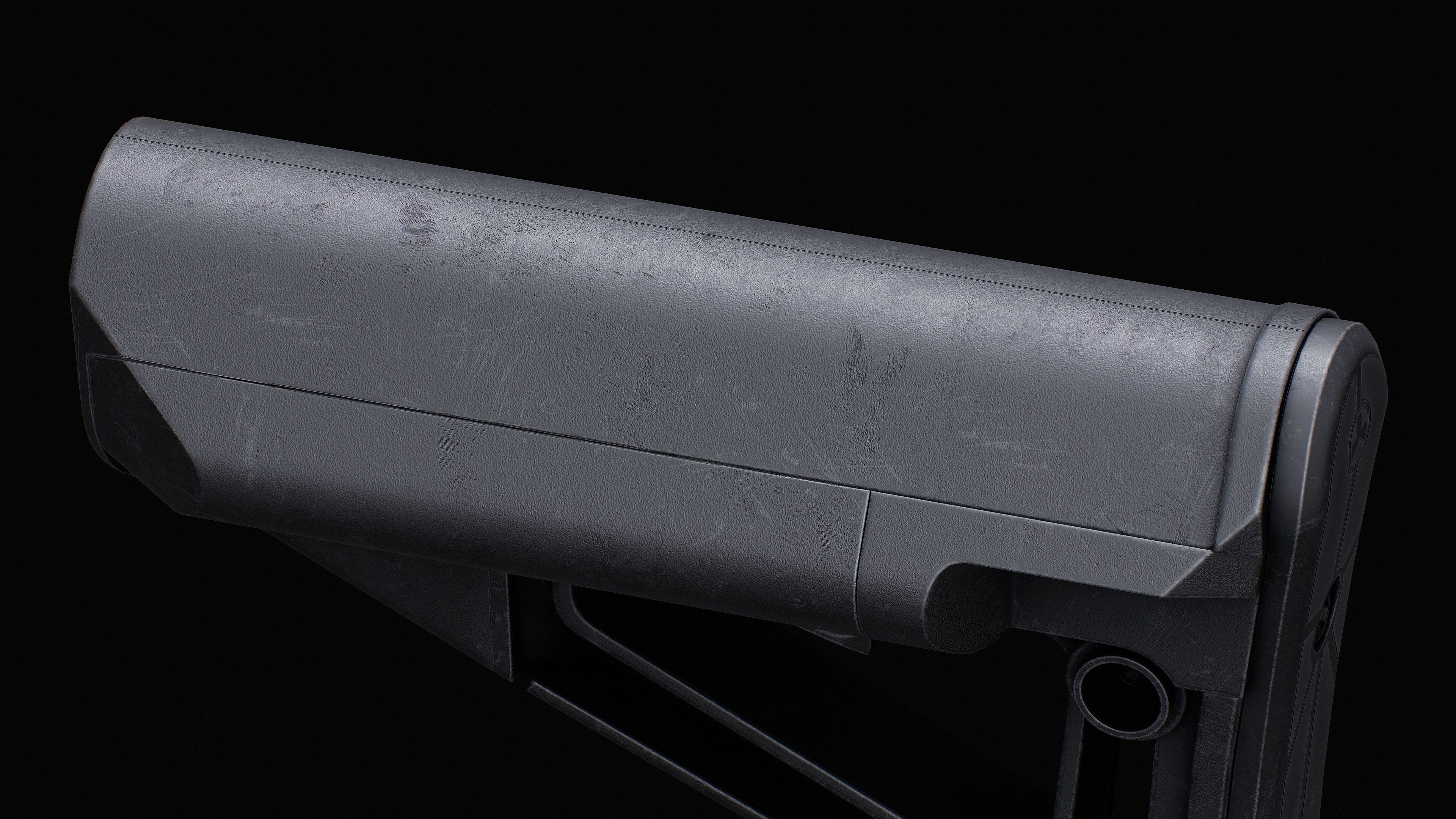 3D model STR Carbine Stock VR / AR / low-poly | CGTrader