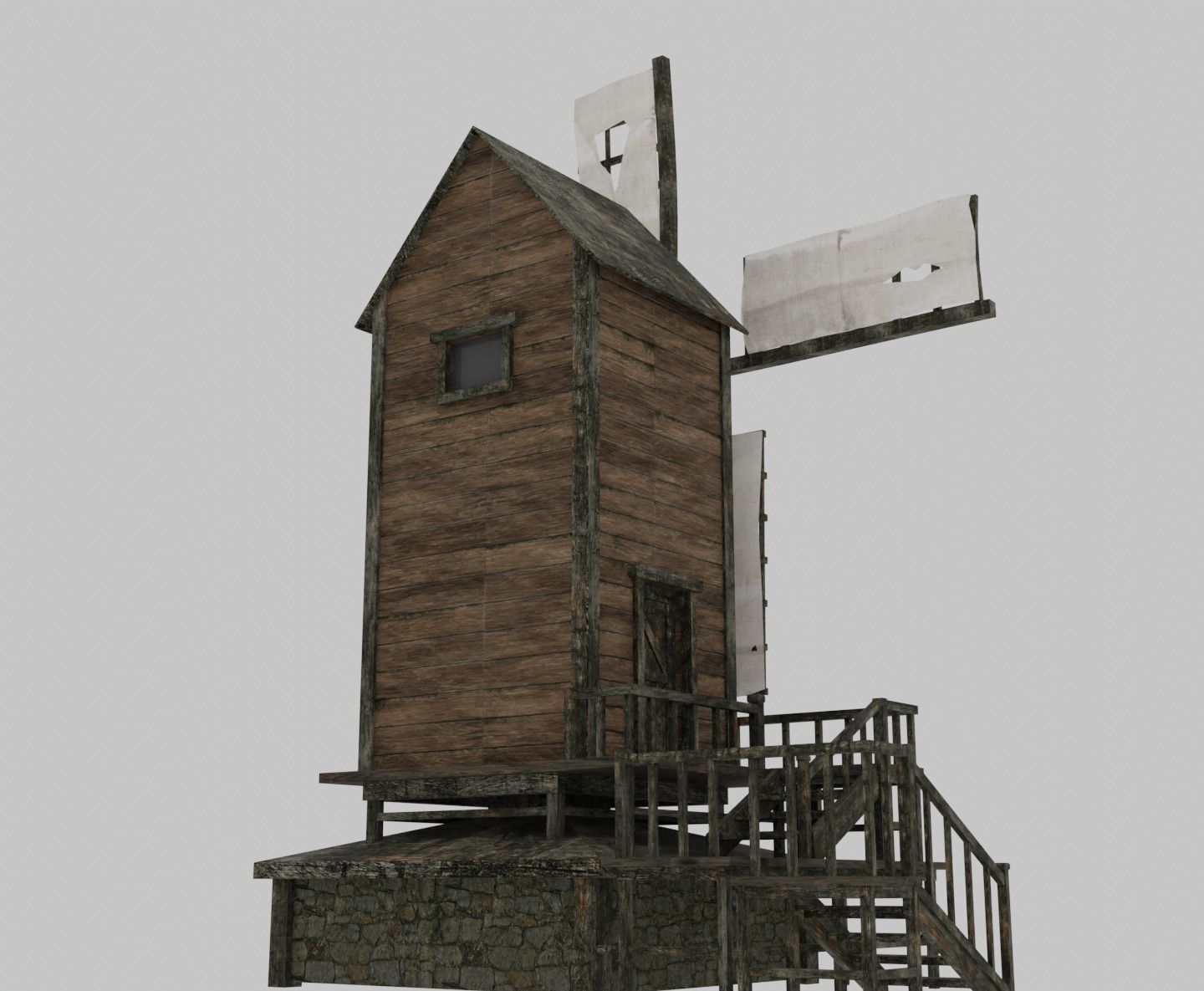 3D model Windmill Game Asset VR / AR / low-poly | CGTrader