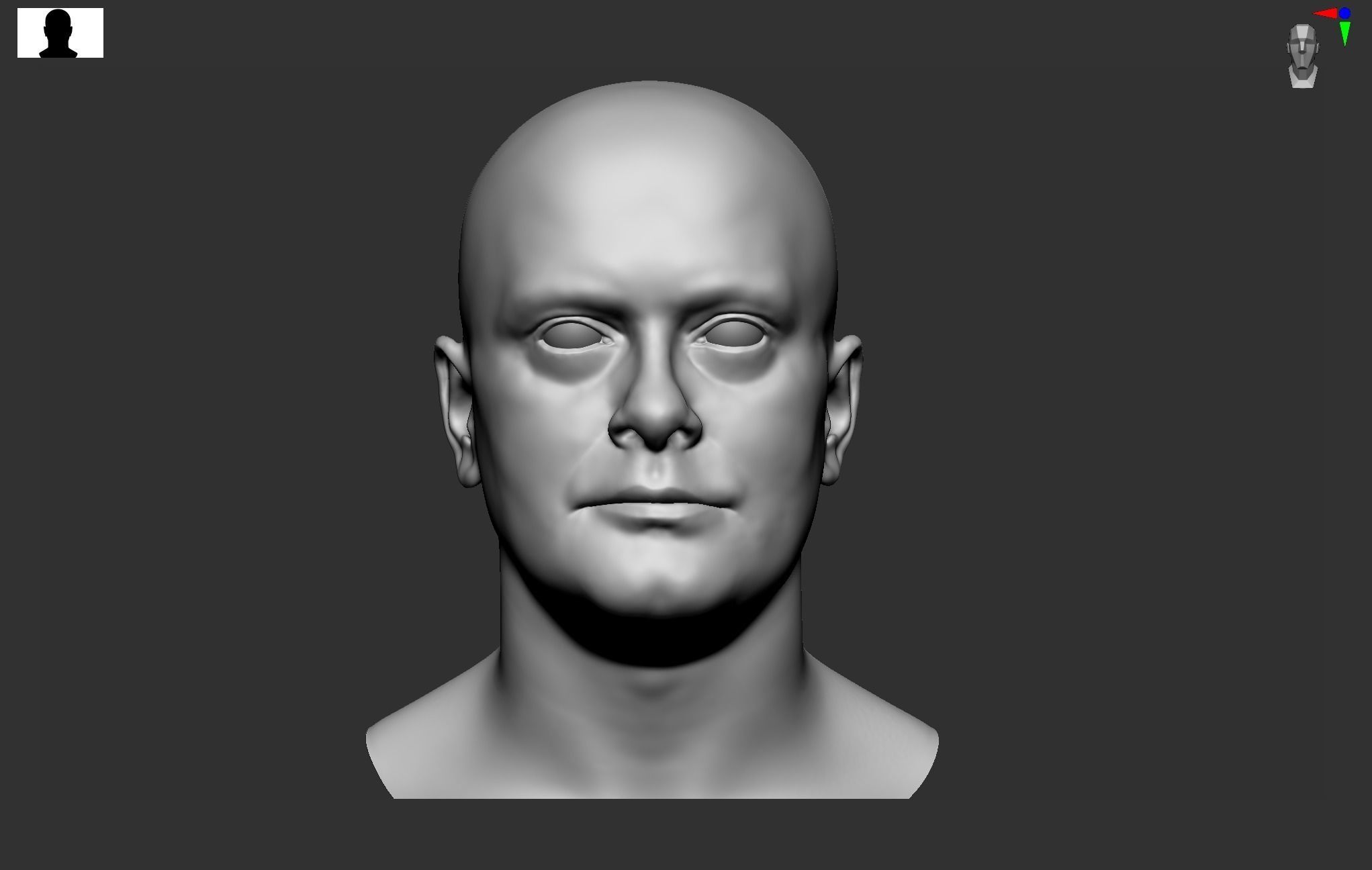 Scan realistic Male head 3D model | CGTrader