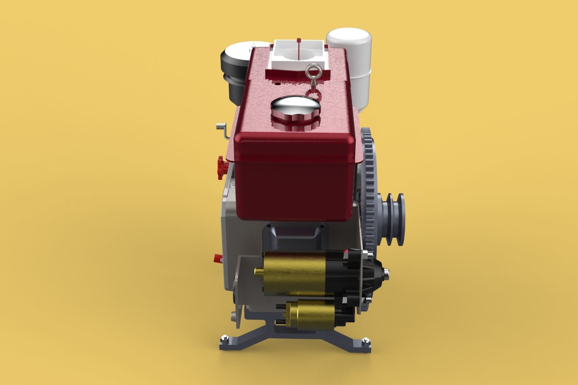 DIESEL ENGINE MACHINE DONGFENG 3D model | CGTrader