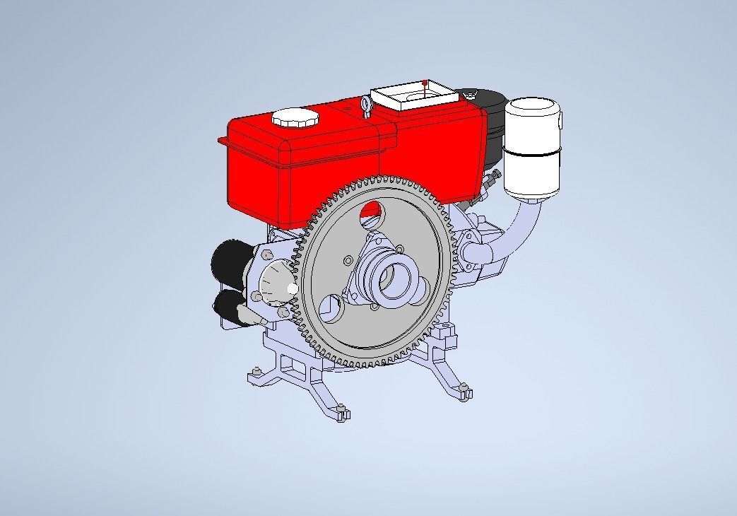 DIESEL ENGINE MACHINE DONGFENG 3D model | CGTrader