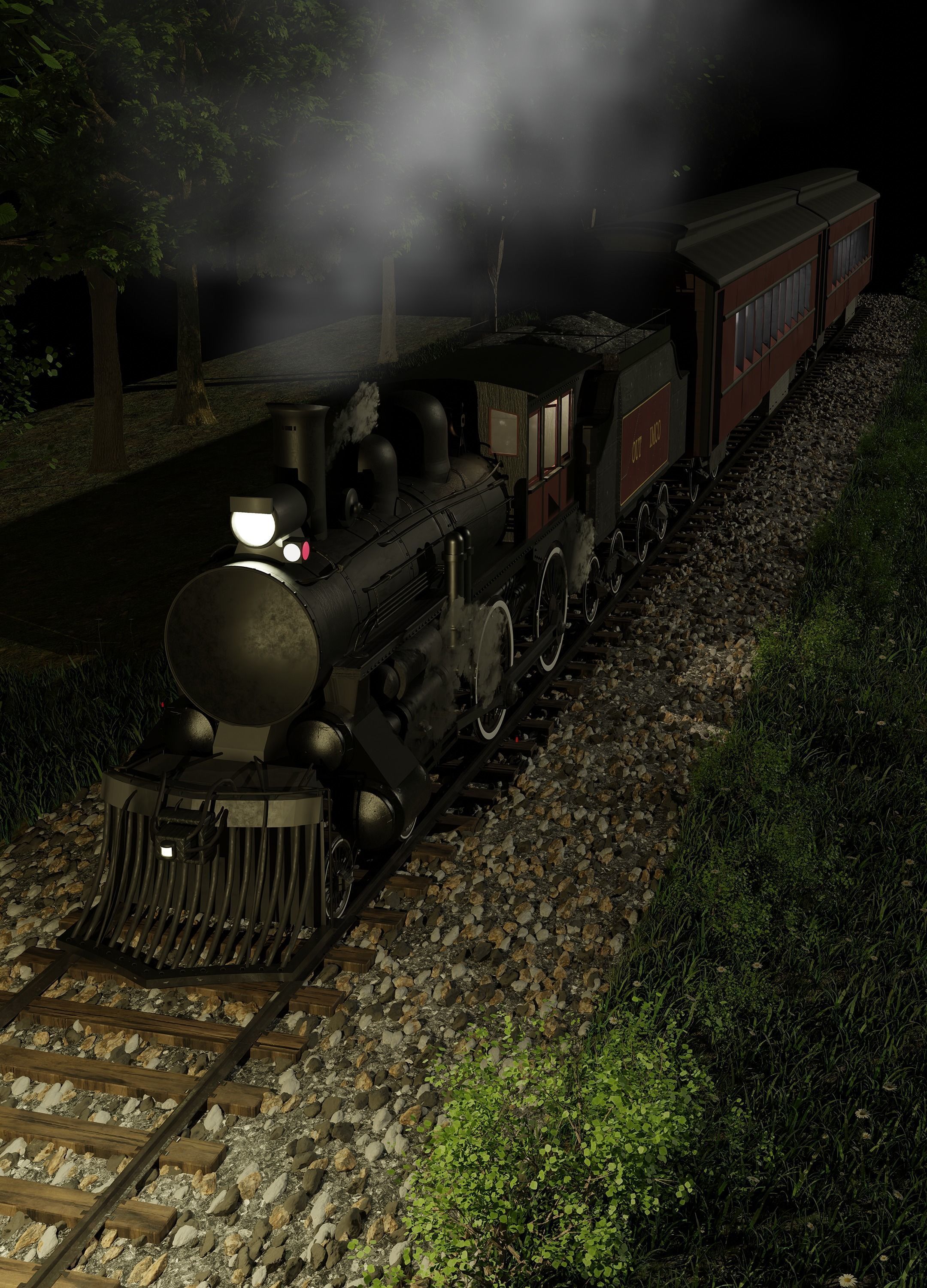 Train 3D Model 3D model | CGTrader