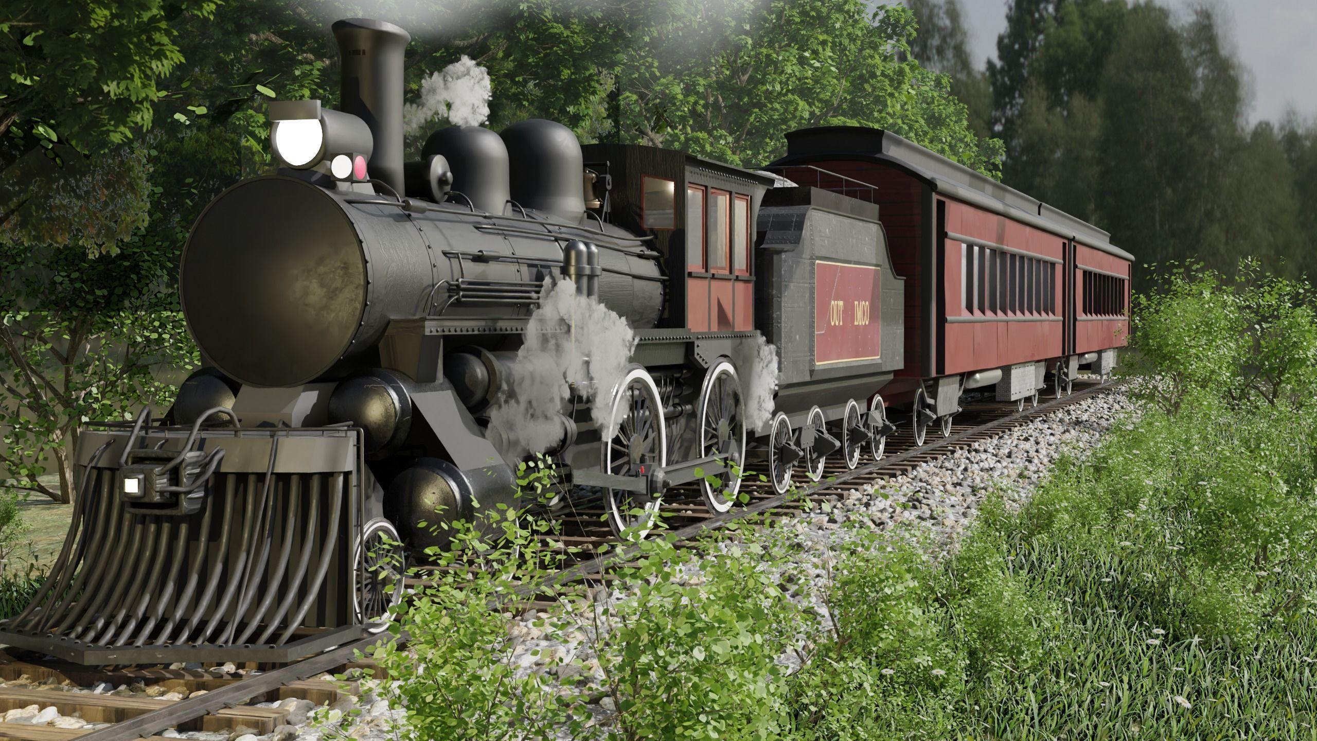 Train 3D Model 3D model | CGTrader