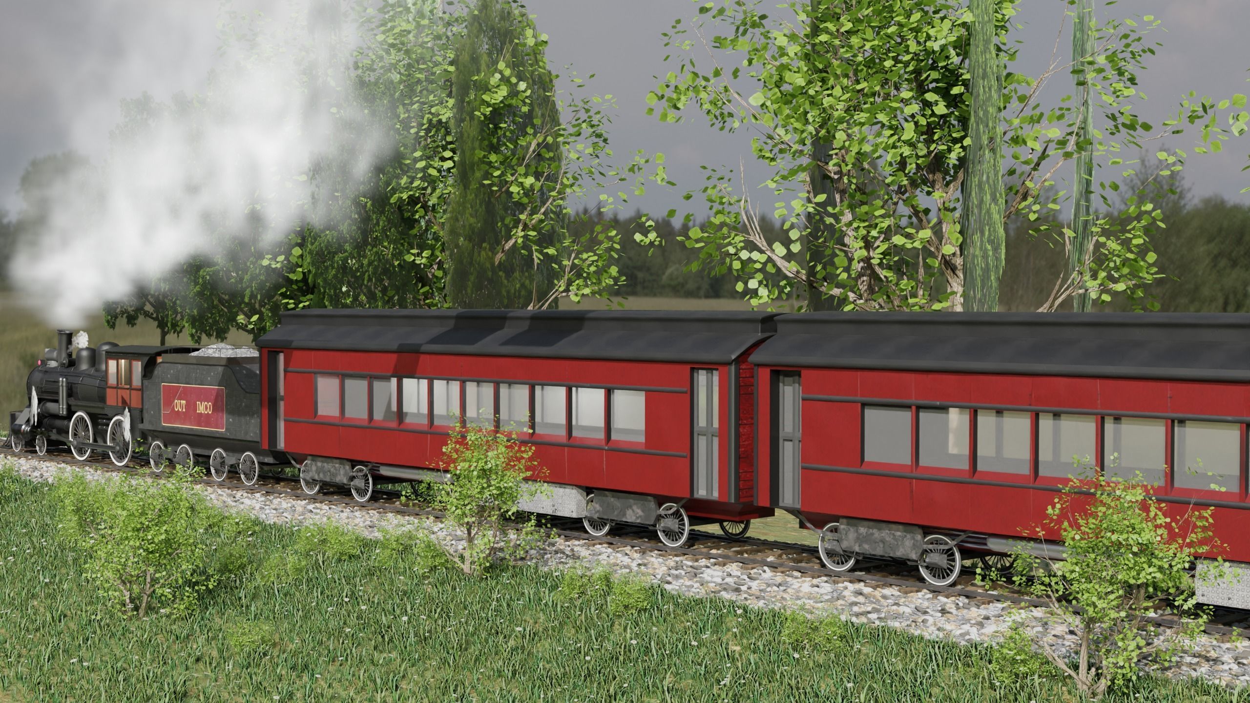Train 3D Model 3D model | CGTrader