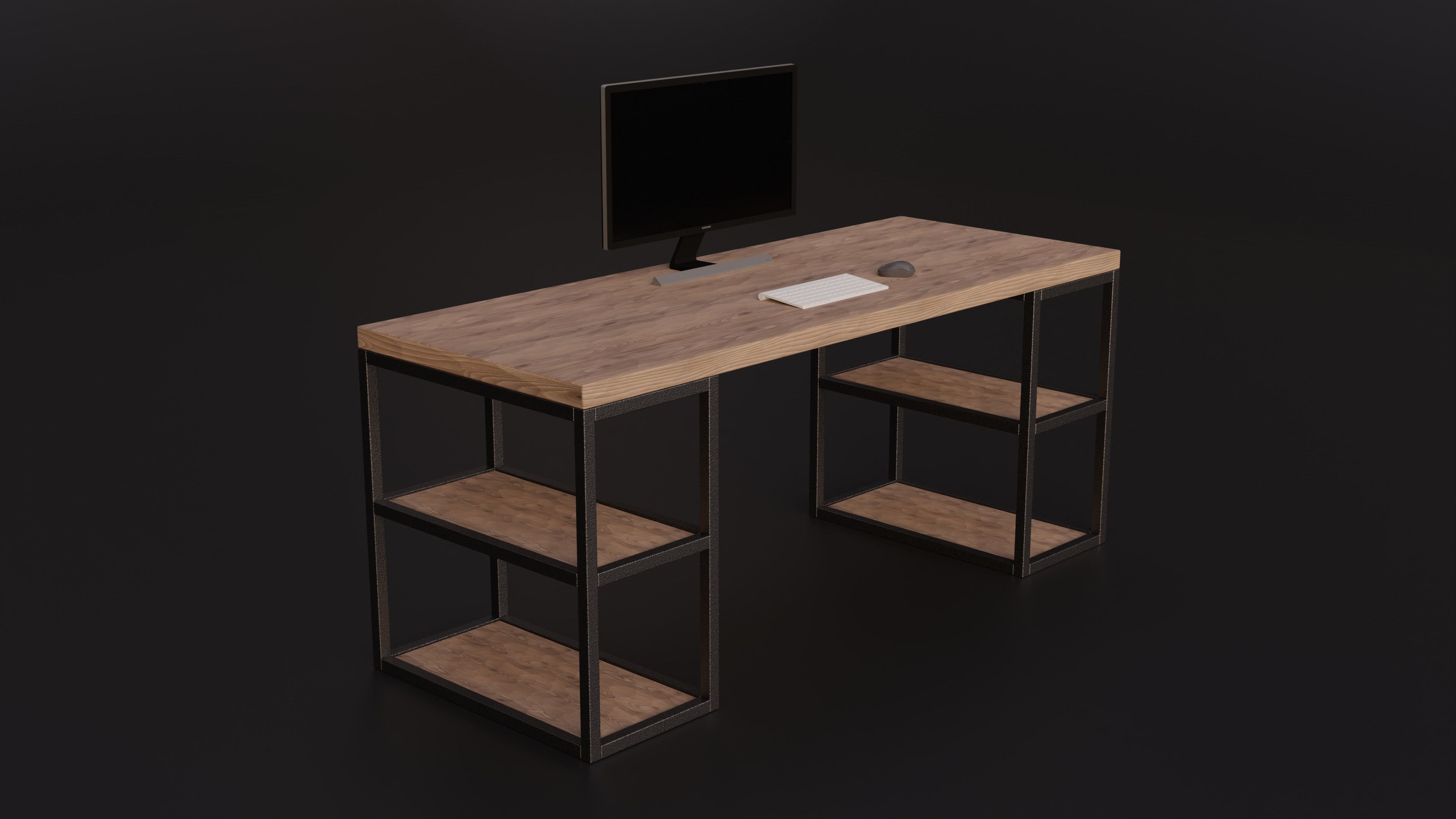 Modern Desk Table Design free 3D model | CGTrader