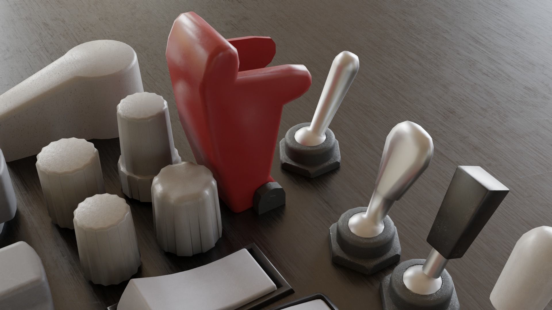 3D model Airplane cockpit buttons VR / AR / low-poly | CGTrader