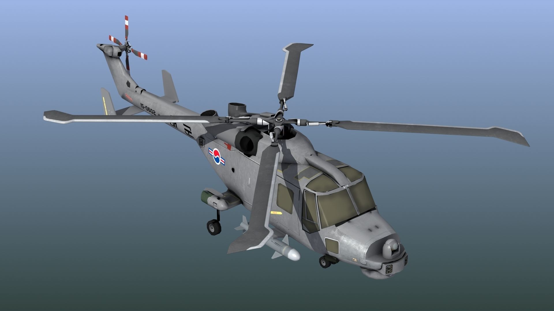 3D model Wildcat Helicopter ROKN LD1 VR / AR / low-poly | CGTrader