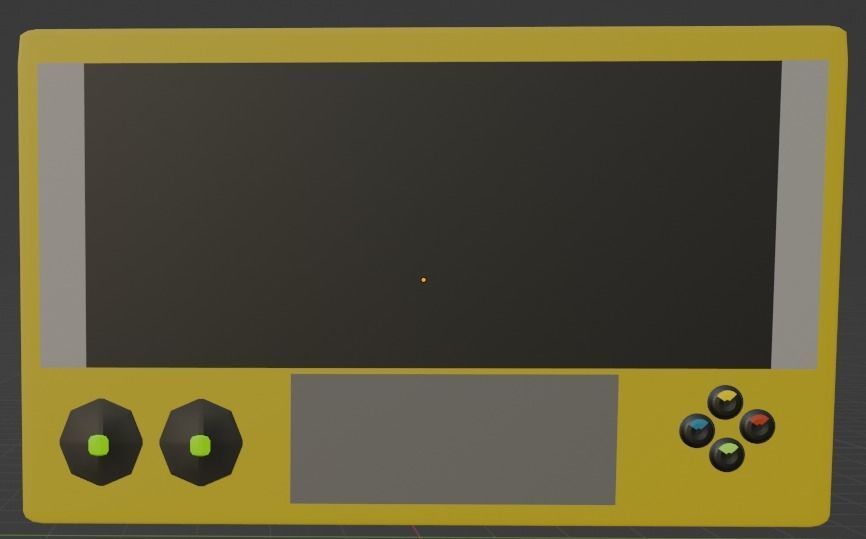 3D model Low Poly Yellow Game Console VR / AR / low-poly | CGTrader