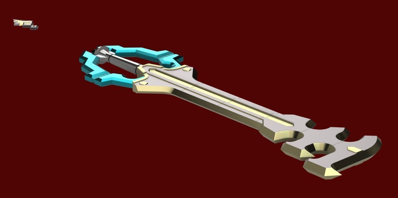 Kingdom Hearts Birth by Sleep - Terra Earthshaker keyblade 3D model 3D ...