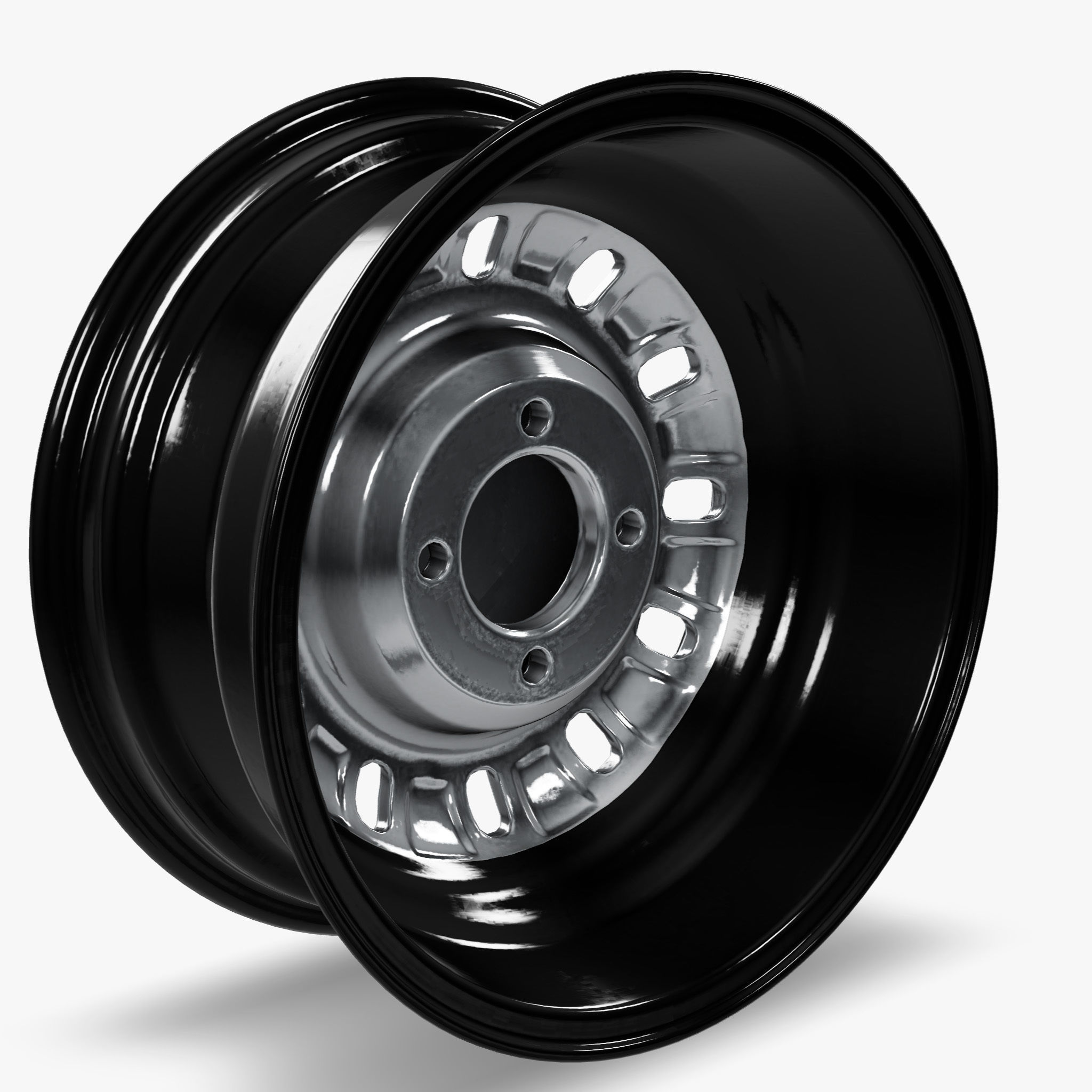 3D model Wheel Vintiques Styled Steel Wheel Original Style VR / AR ...