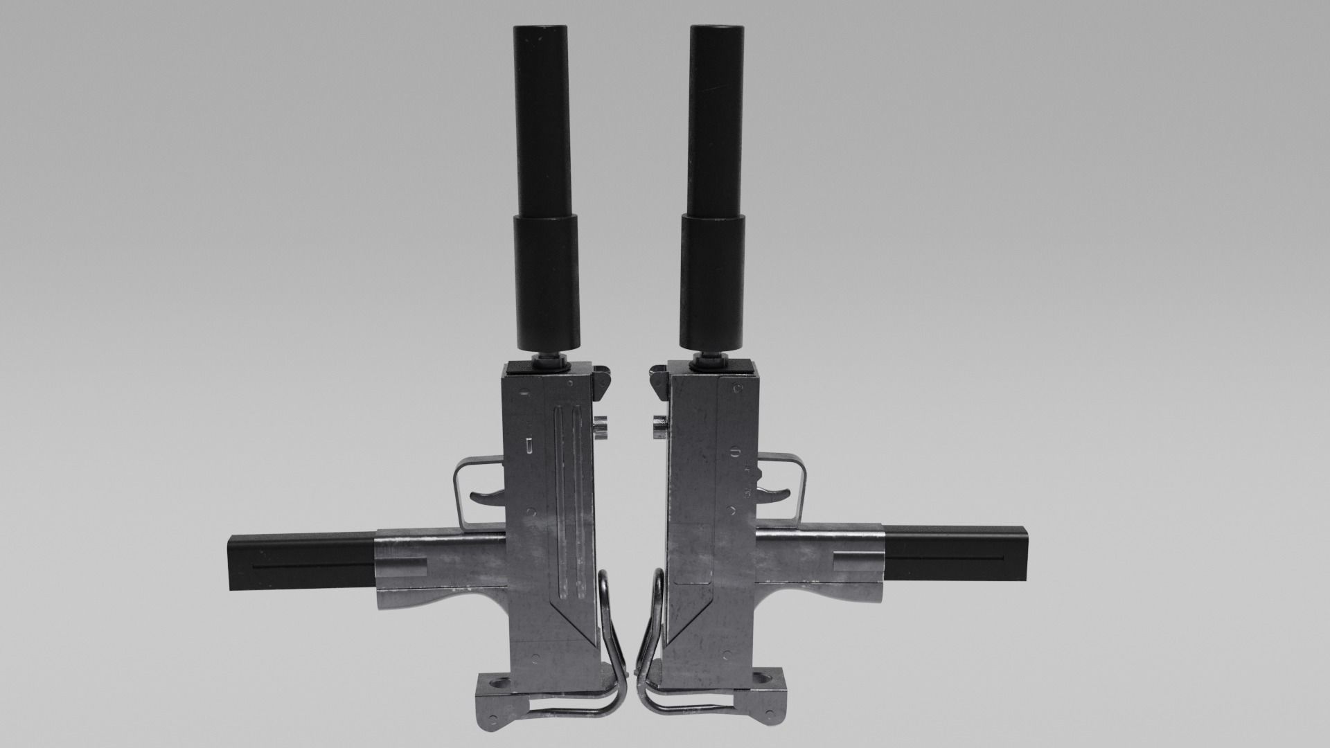 MAC-10 gun 3D model 3D model rigged | CGTrader