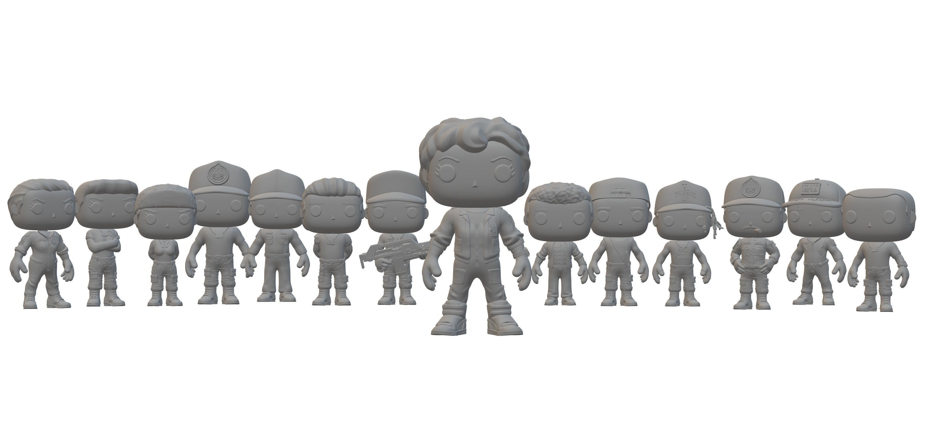 3D Print Model All Funko briefing Aliens Colonial Marine USCM 3D model ...