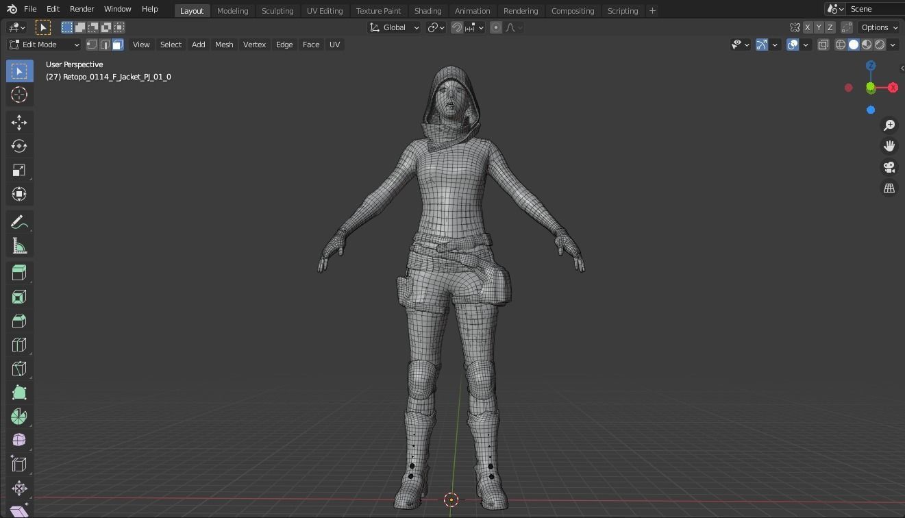 3D model Daemon Girl Base Mesh VR / AR / low-poly | CGTrader