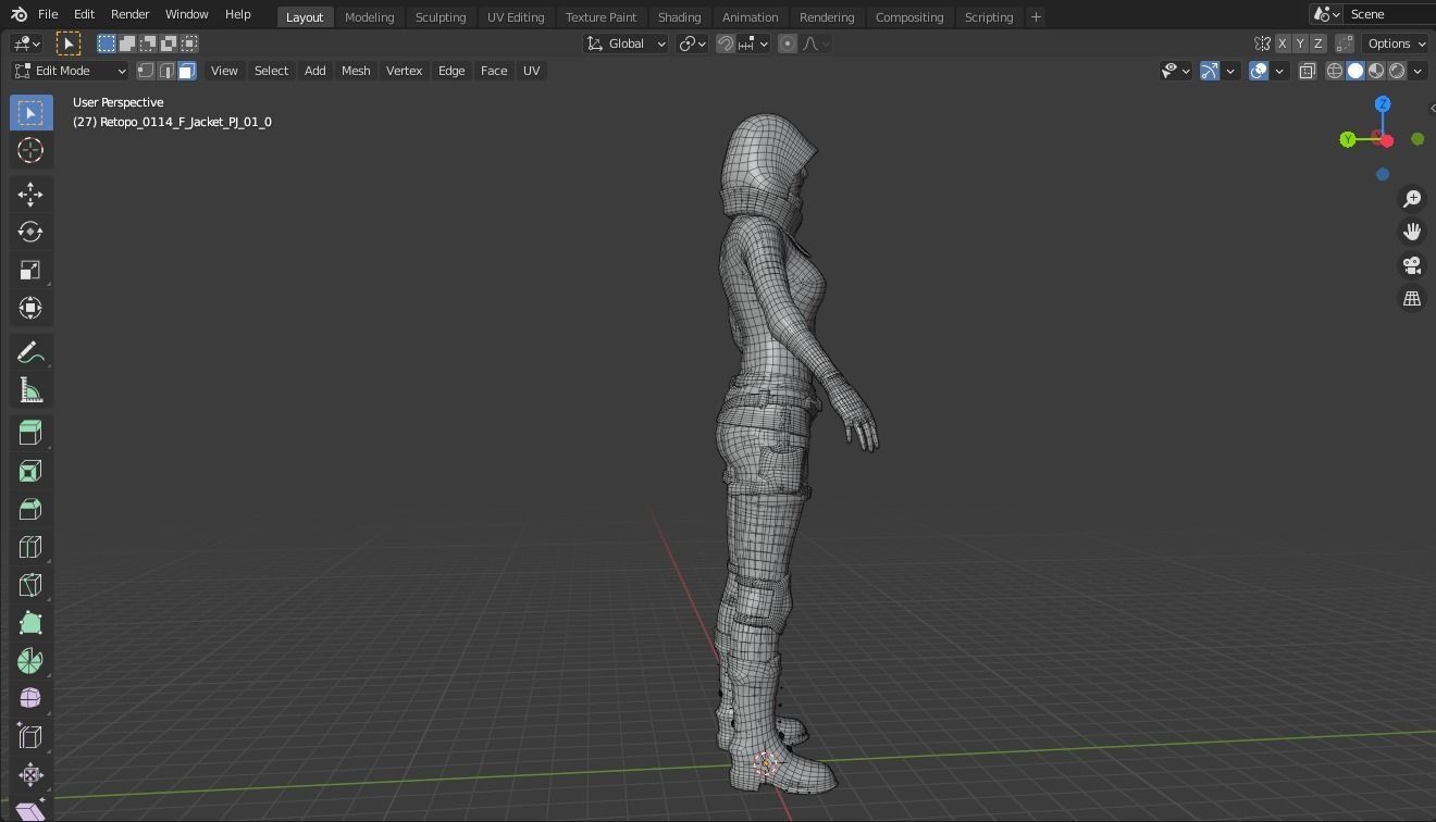 3D model Daemon Girl Base Mesh VR / AR / low-poly | CGTrader