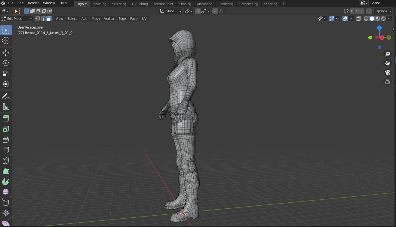 3D model Daemon Girl Base Mesh VR / AR / low-poly | CGTrader