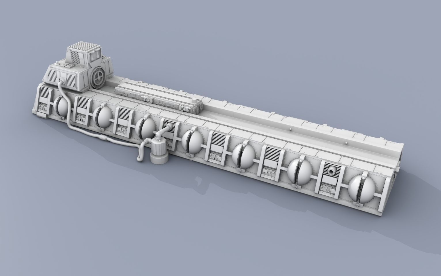 BattleStar Galactica Colonial Viper Launch Pad 1-24 scale 3D model 3D ...