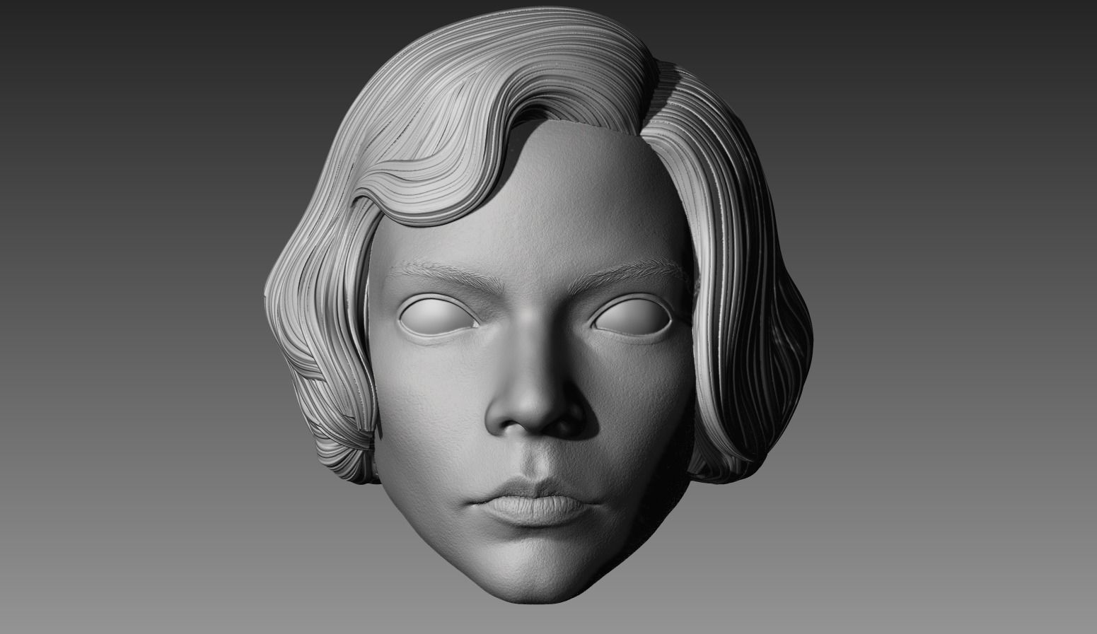 Anya Taylor Joy as Beth Harmon head for onesix scale 3d printing 3D ...