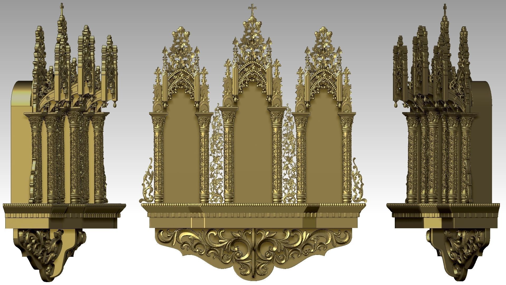 Catholic Altar V3 3D model 3D printable | CGTrader