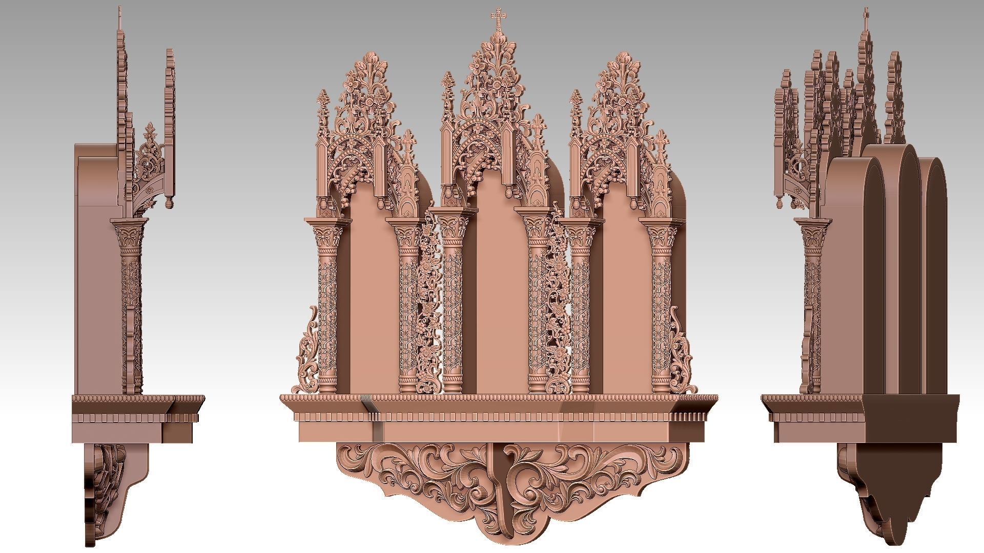 Catholic Altar V3 3D model 3D printable | CGTrader