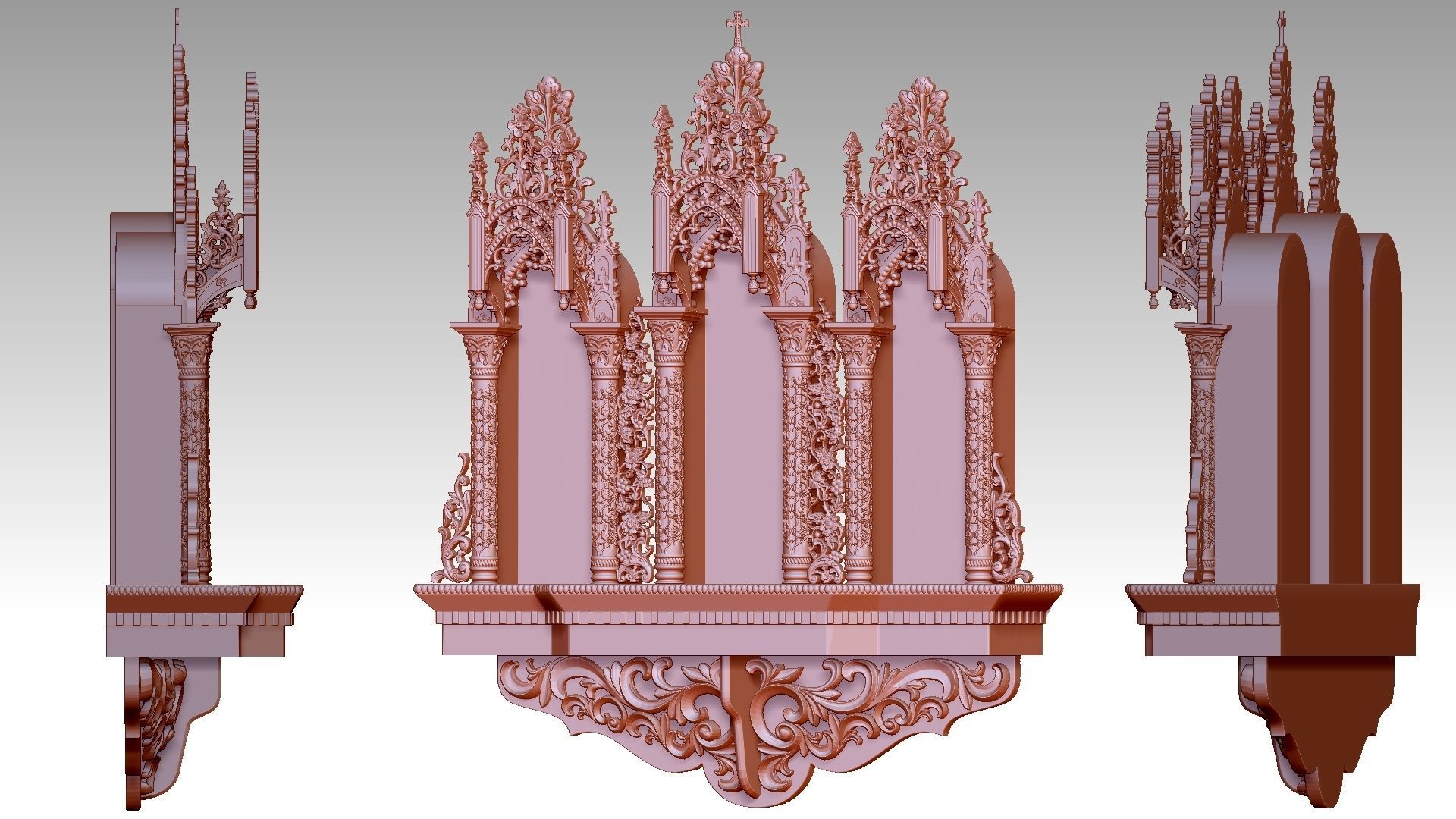 Catholic Altar V3 3D model 3D printable | CGTrader