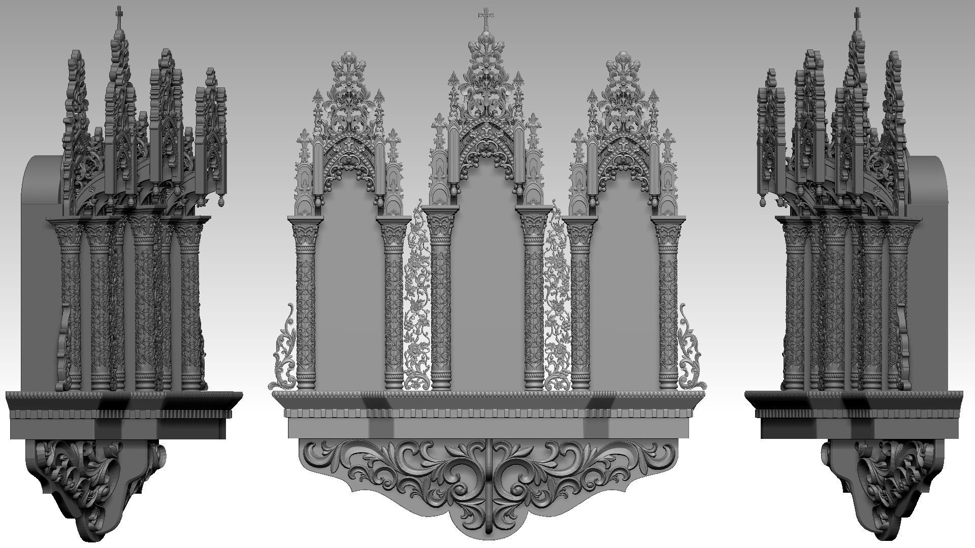 Catholic Altar V3 3D model 3D printable | CGTrader