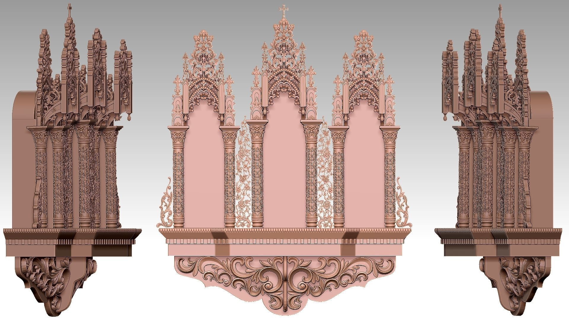 Catholic Altar V3 3D model 3D printable | CGTrader
