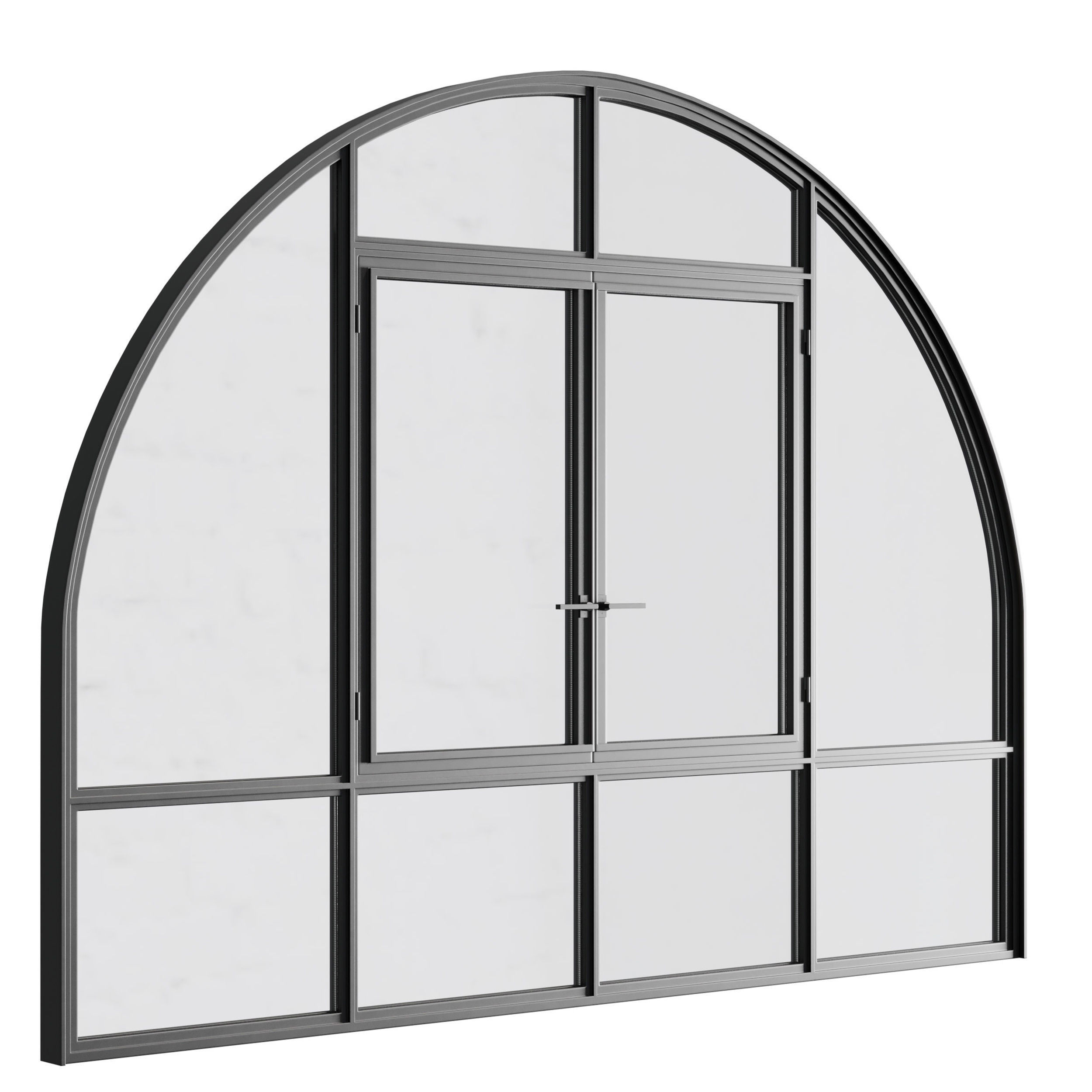 3D model Arched window and entrance door produced by European Window VR ...