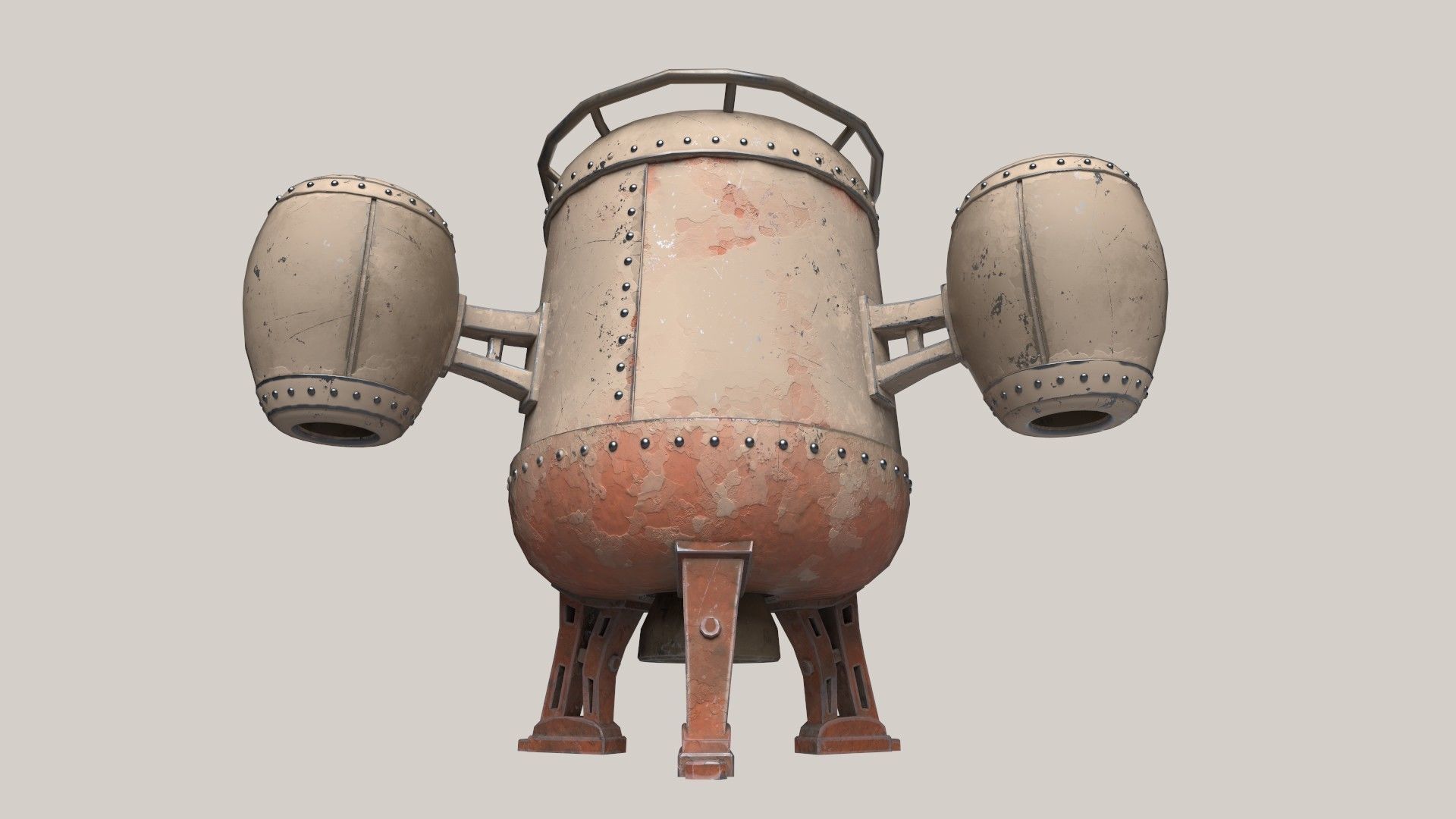 3D model Stylized Flying Machine - 2 texture sets VR / AR / low-poly ...