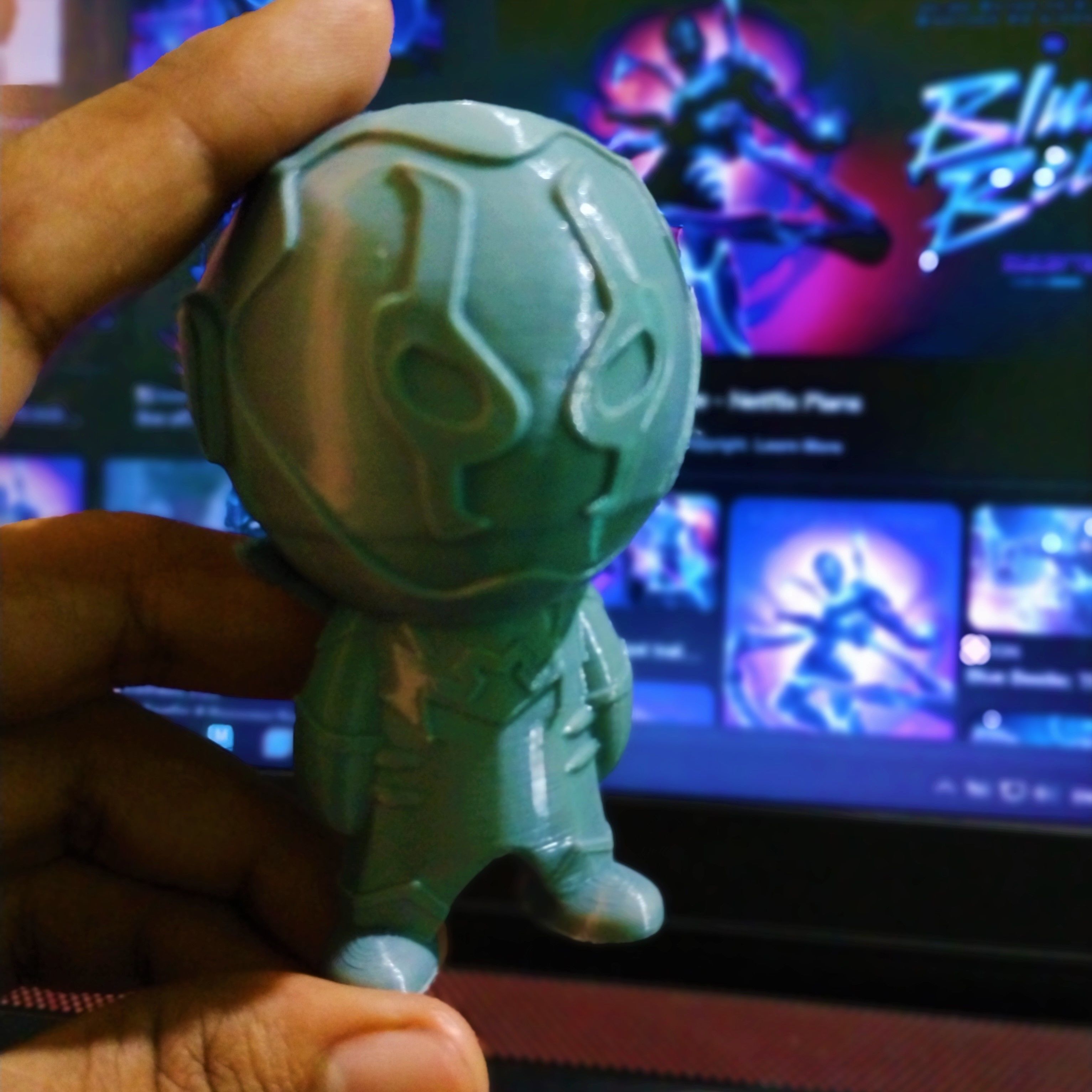 Cute little Blue Beetle 3D model 3D printable | CGTrader