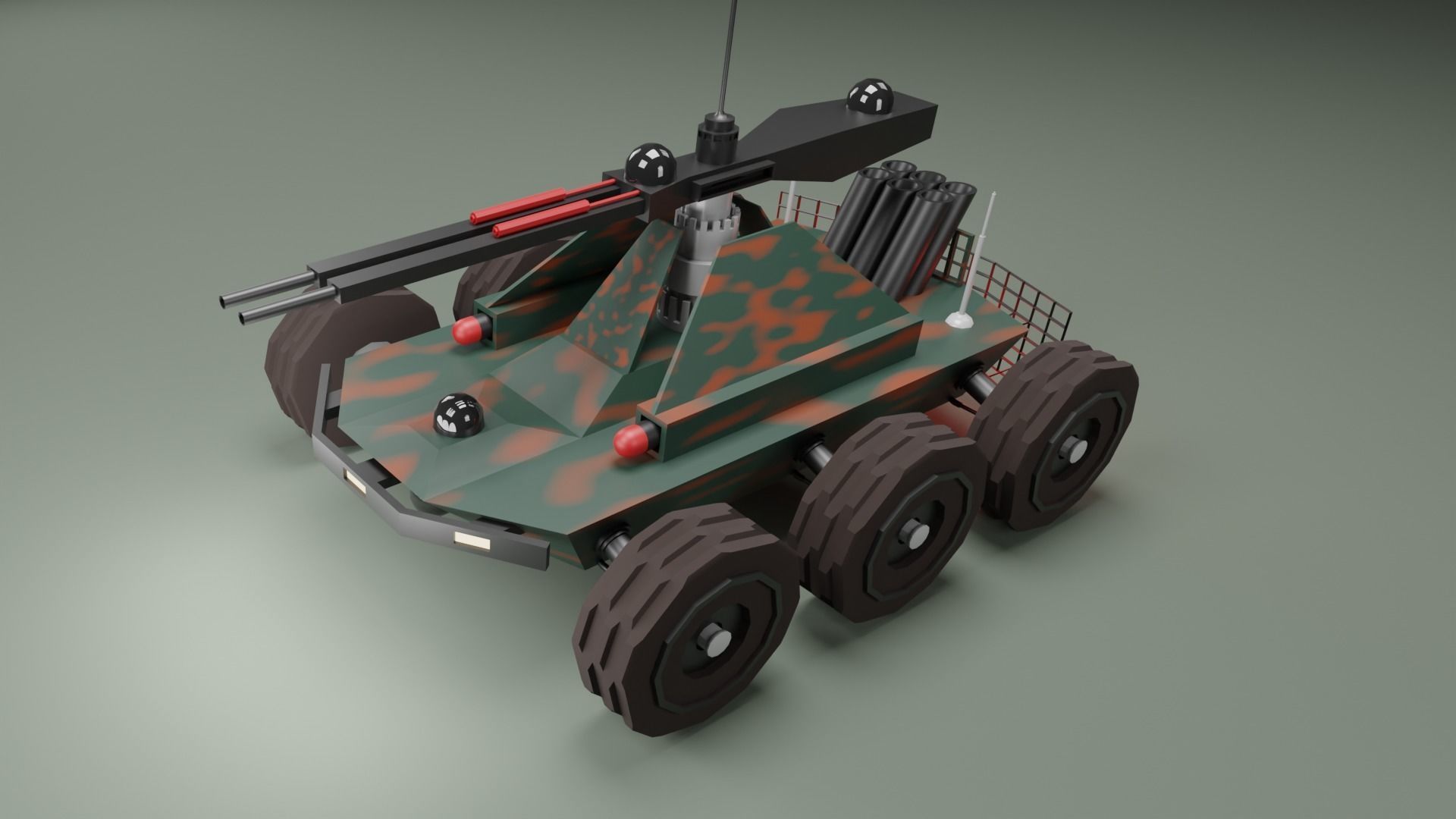 Machine gun robot-dron 3D model | CGTrader