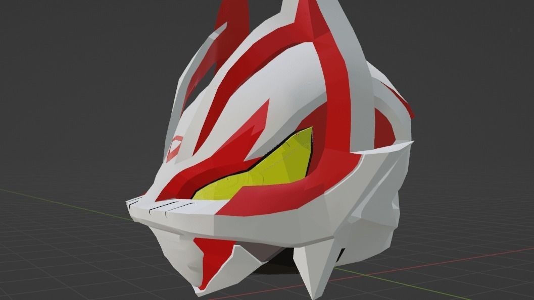 Helmet Kamen rider Geats Mark 9 By GunGT ver 2 free 3D model 3D ...