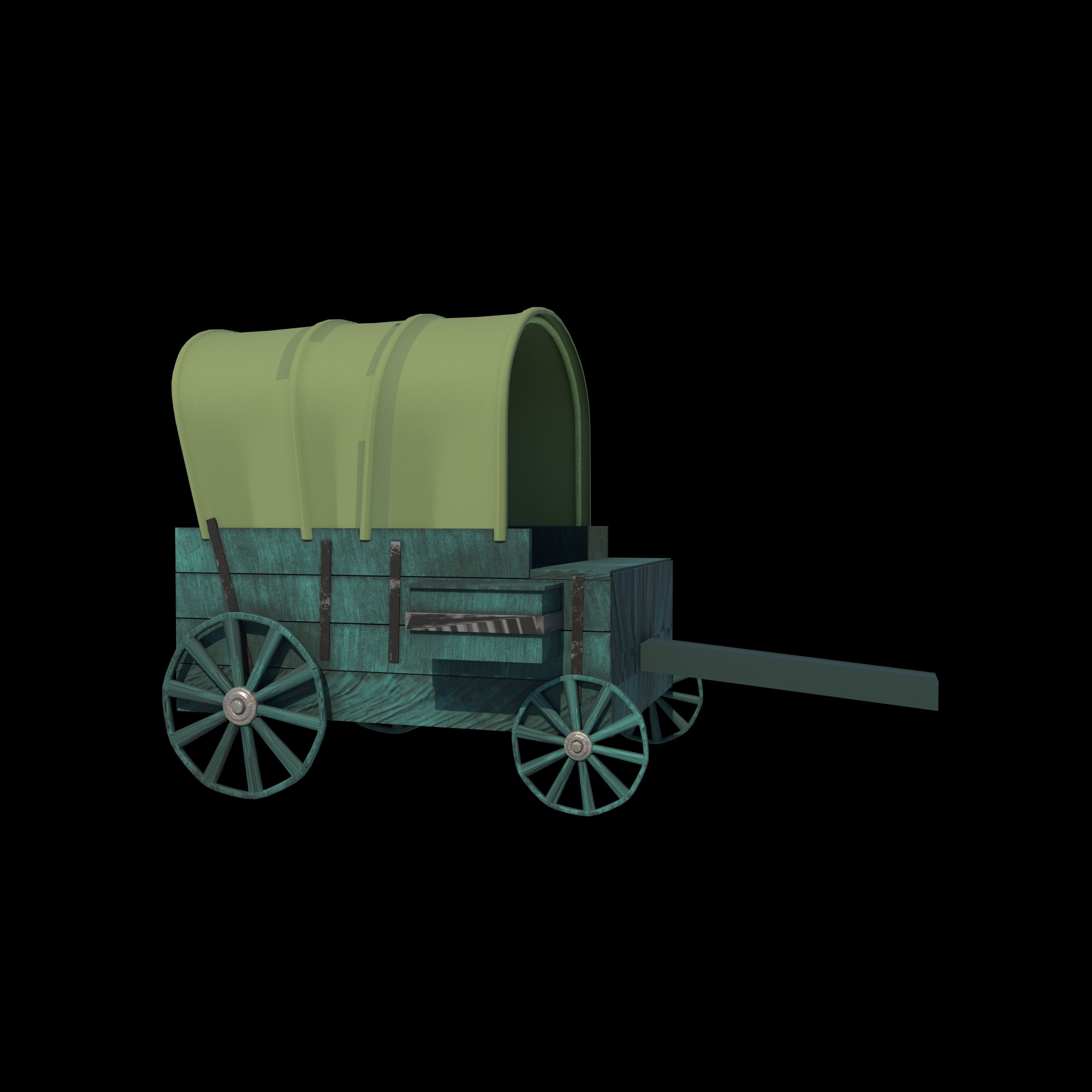 3D model Low-poly Carriage VR / AR / low-poly | CGTrader
