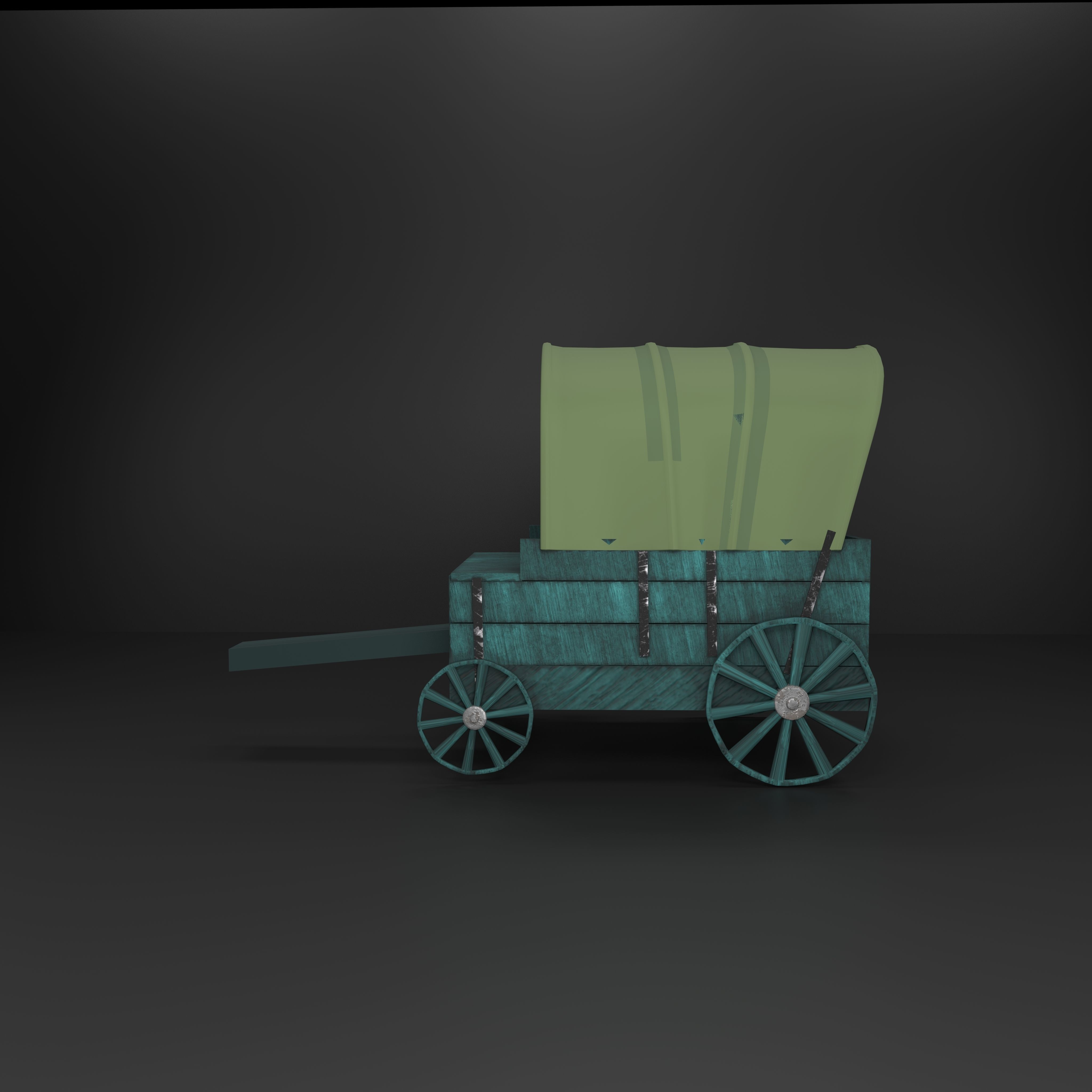3D model Low-poly Carriage VR / AR / low-poly | CGTrader