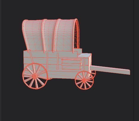 3D model Low-poly Carriage VR / AR / low-poly | CGTrader