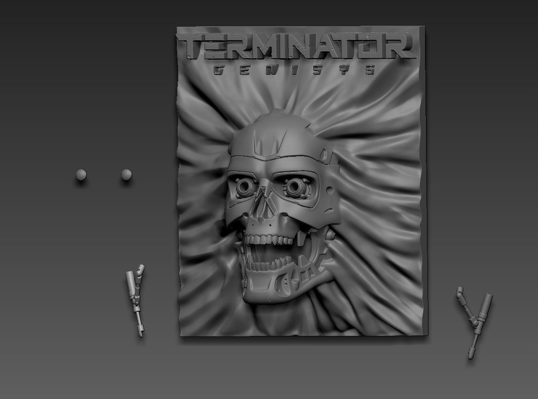 Terminator Genesis panel 3D model 3D printable | CGTrader
