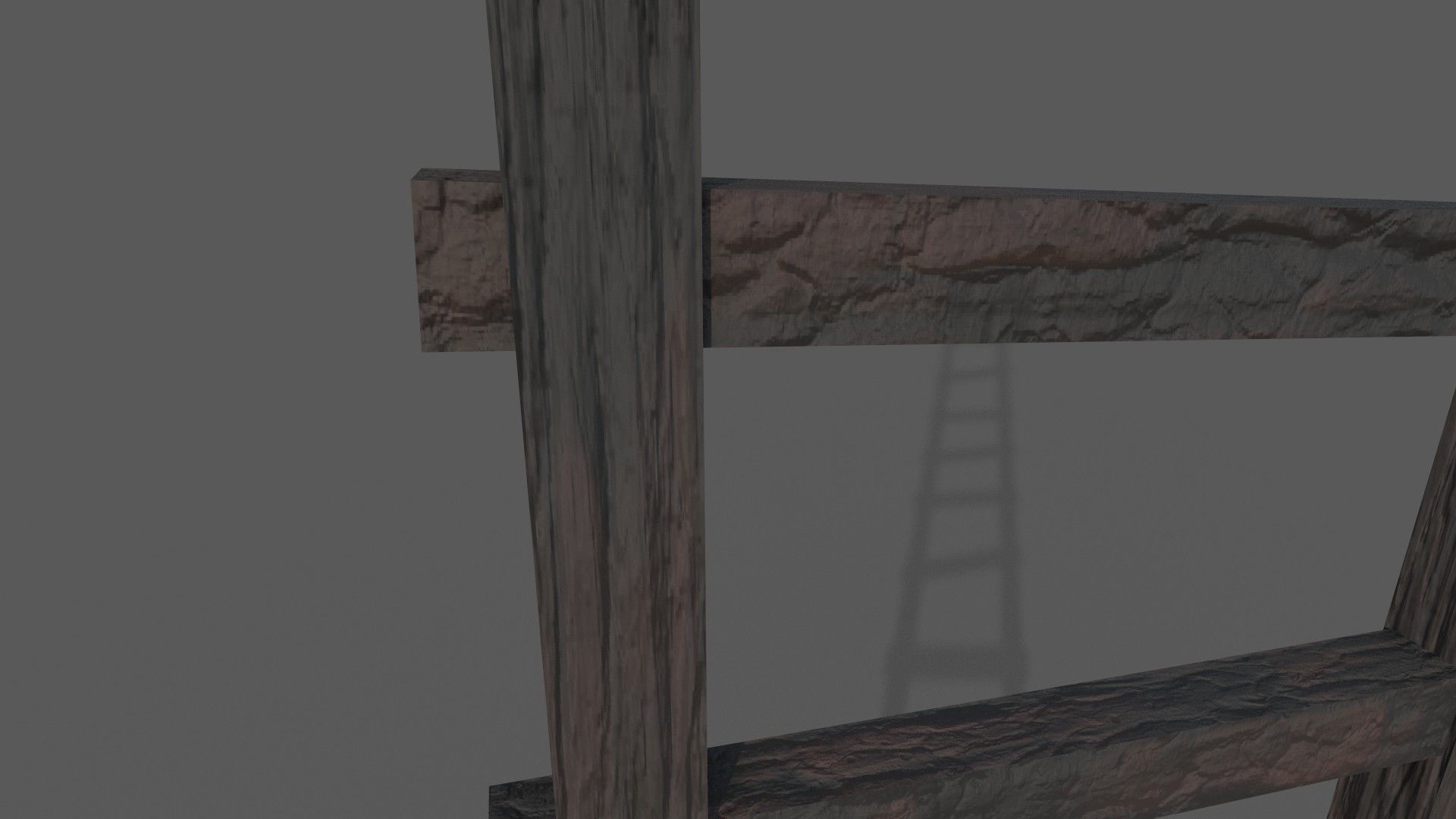 Haunted Wooden Stairs Low-Poly Horror Climbing free VR / AR / low-poly ...