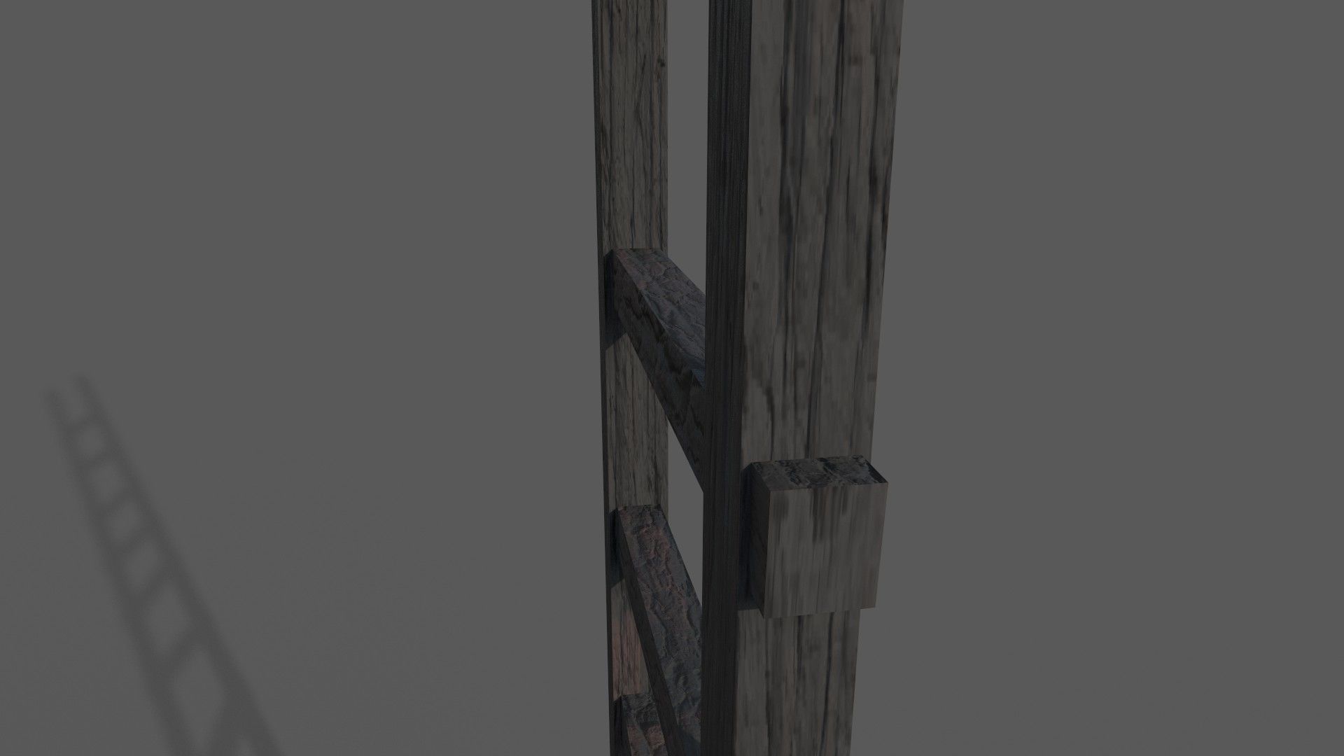 Haunted Wooden Stairs Low-Poly Horror Climbing free VR / AR / low-poly ...