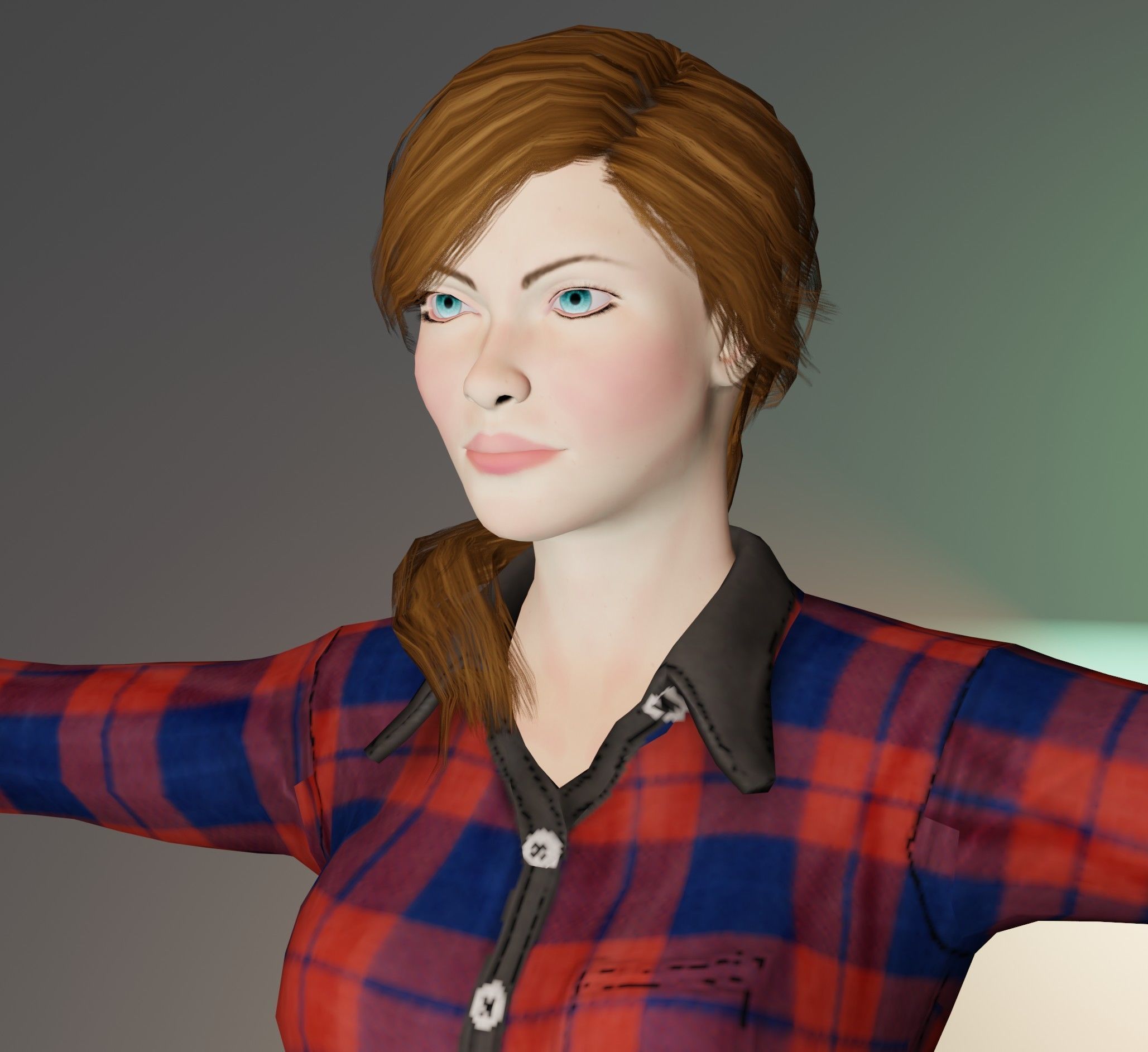 Game Ready Beautiful and Cute Girl 3D model | CGTrader