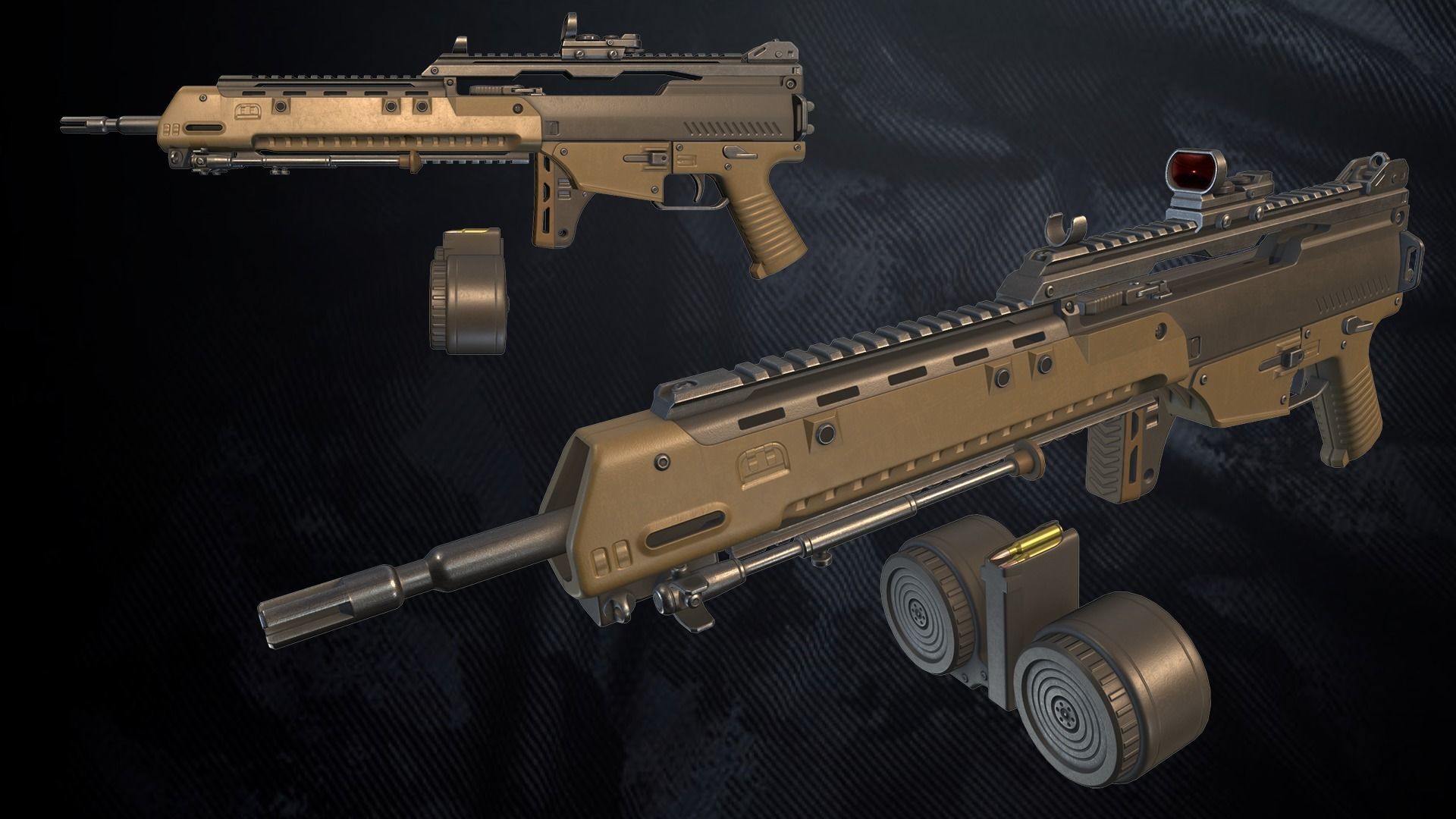 3D model GM 63 Assault Rifle VR / AR / low-poly | CGTrader