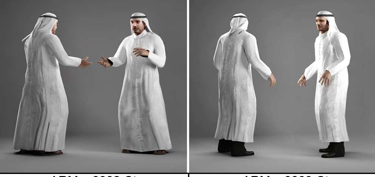 Saudi man and woman 3D model | CGTrader