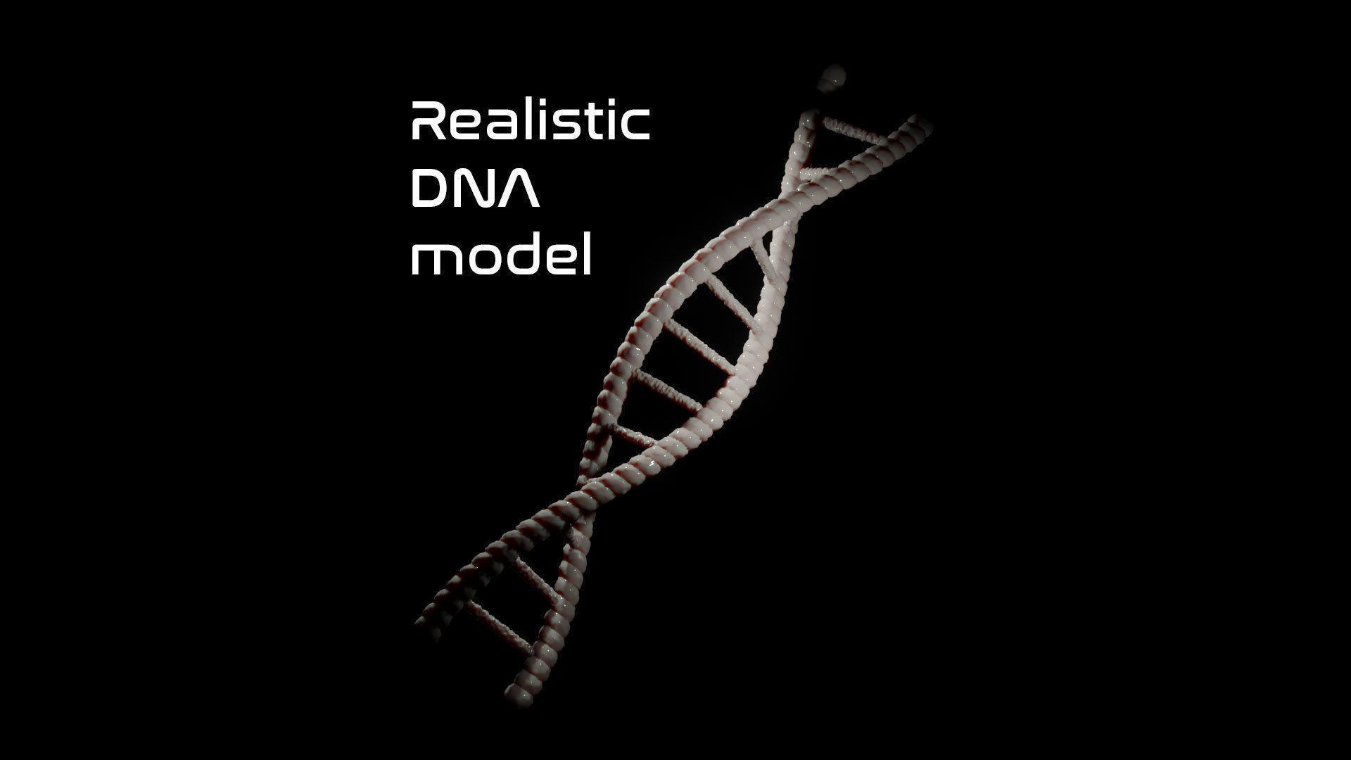 Professional realistic DNA Fragment 3D model free 3D model | CGTrader