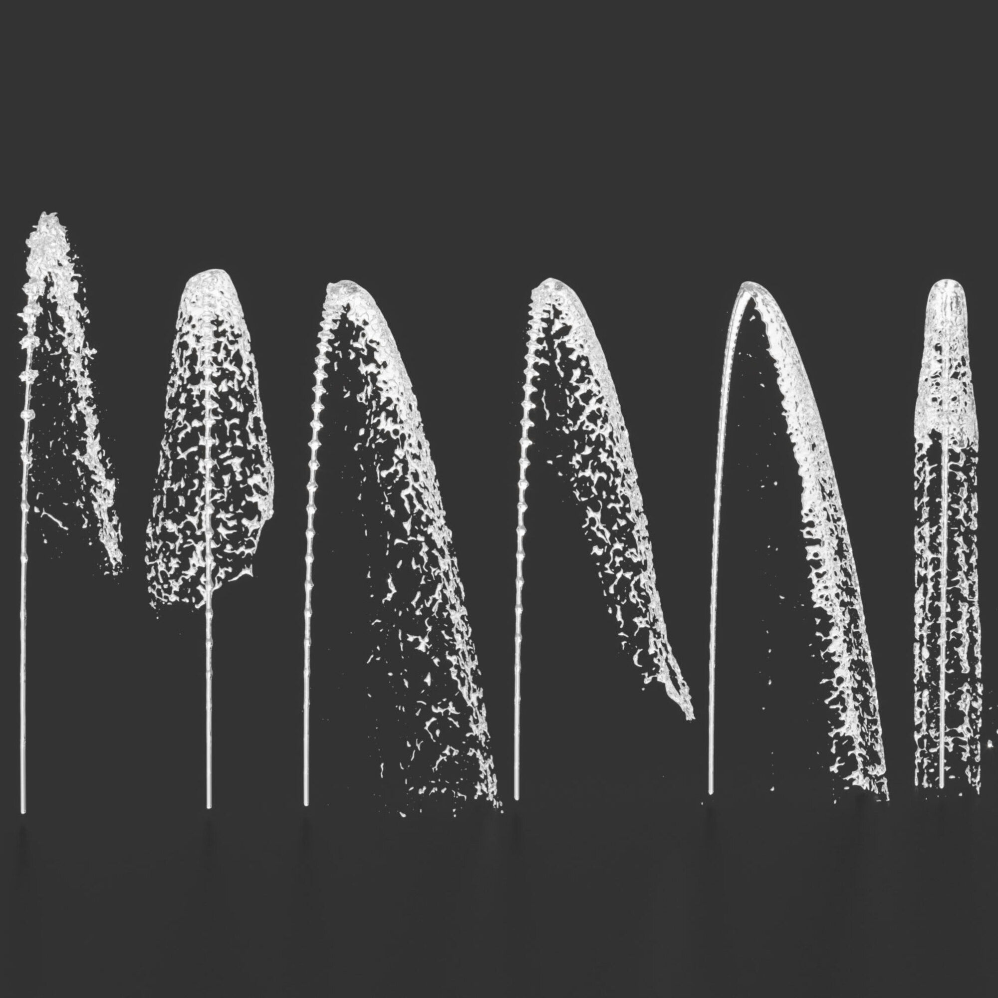 Fountain water jets 3D model | CGTrader